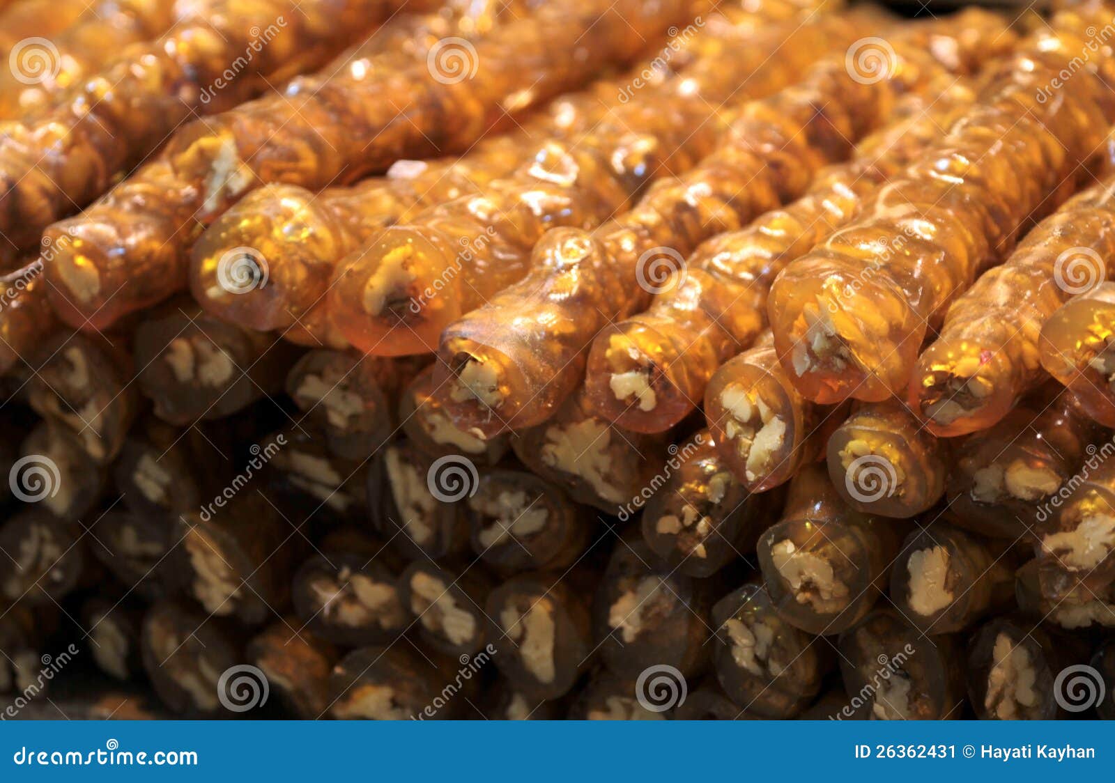 Turkish Walnut Raisin Sausage Sweet Stock Image - Image of ottoman ...