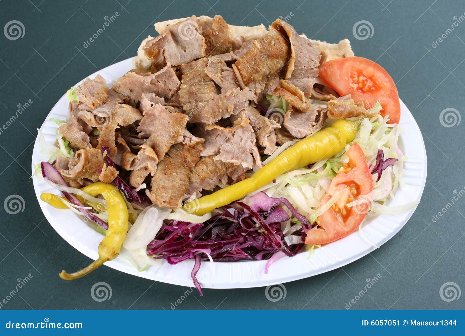 Turkisk kebab stock image. Image of turkey, tomato, greek - 6057051