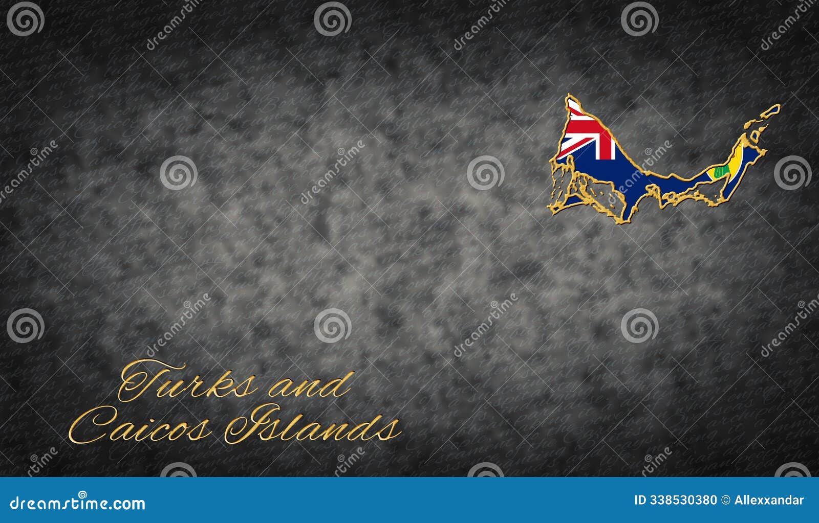 Turks and Caicos Islands Symbols, Map of Turks and Caicos Islands Stock ...