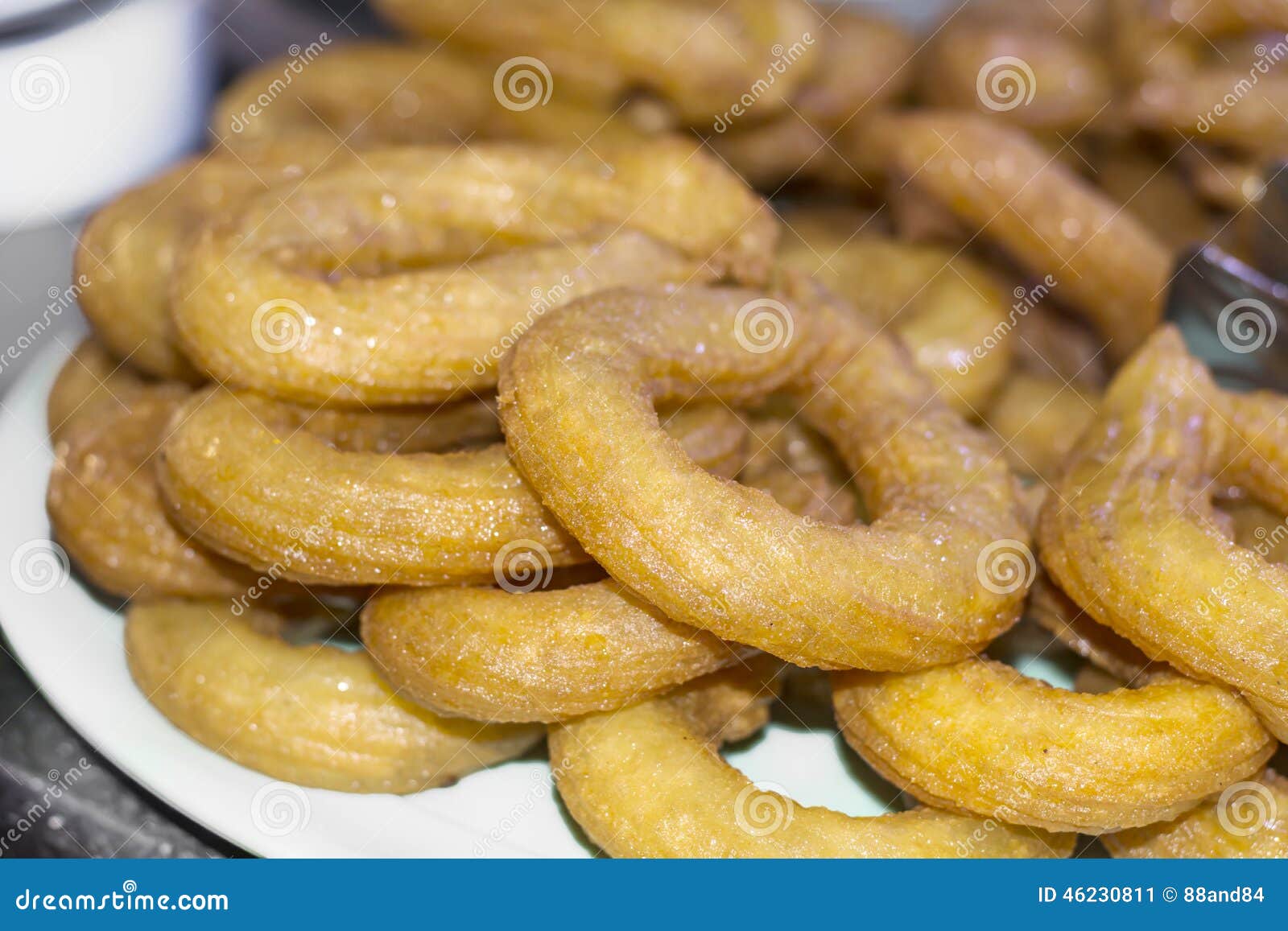 Turks Traditioneel Dessert Genoemd Tulumba Stock Afbeelding - Image of ...