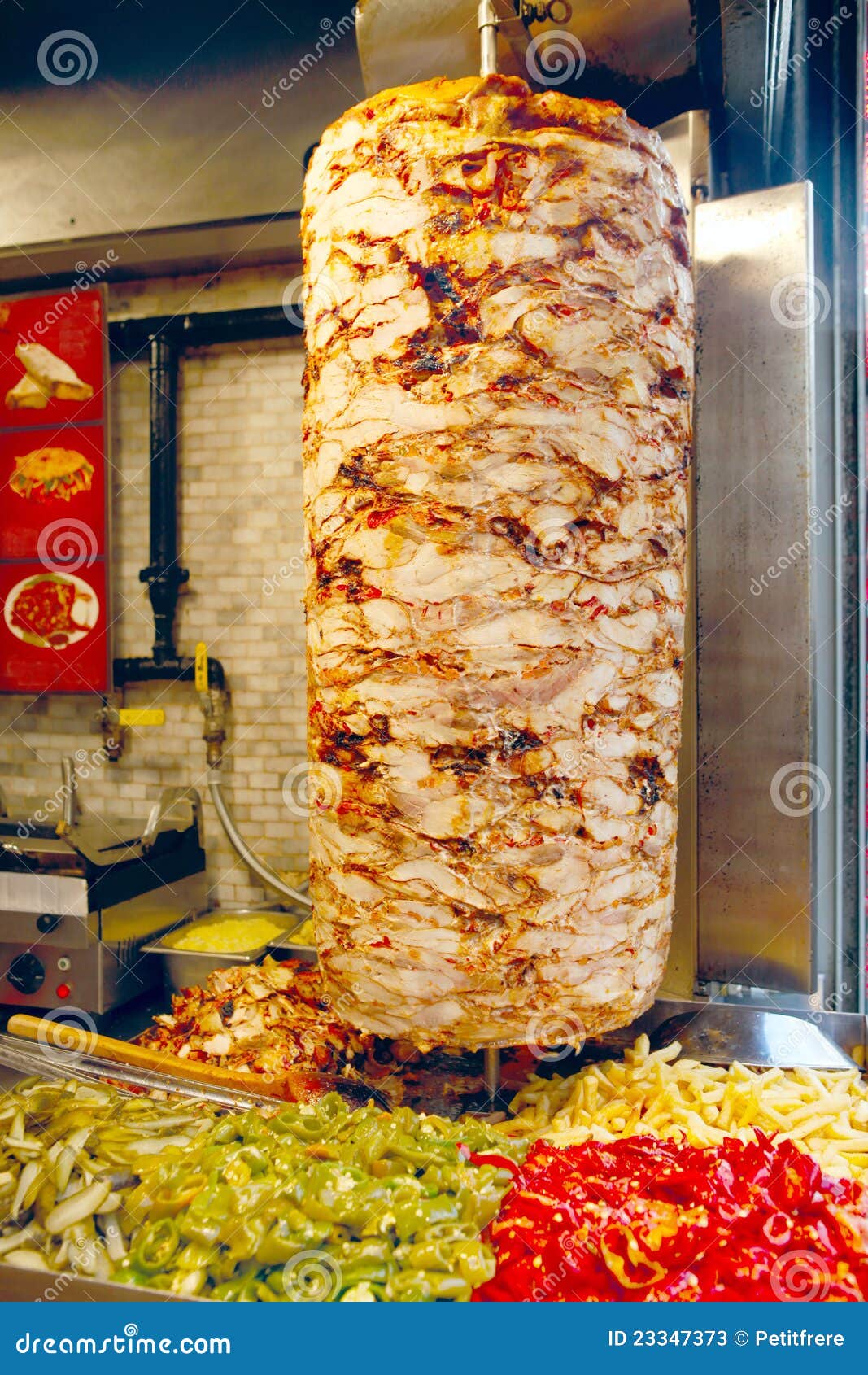 Turkse doner kebab stock afbeelding. Image of munt, gekookt - 23347373