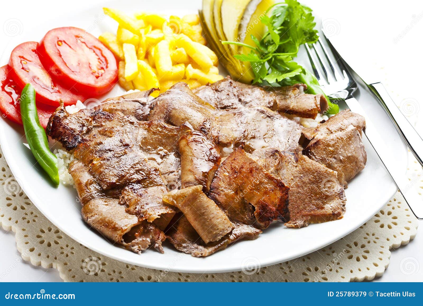 Turkse Doner Kebab stock afbeelding. Image of koken, istanboel - 25789379