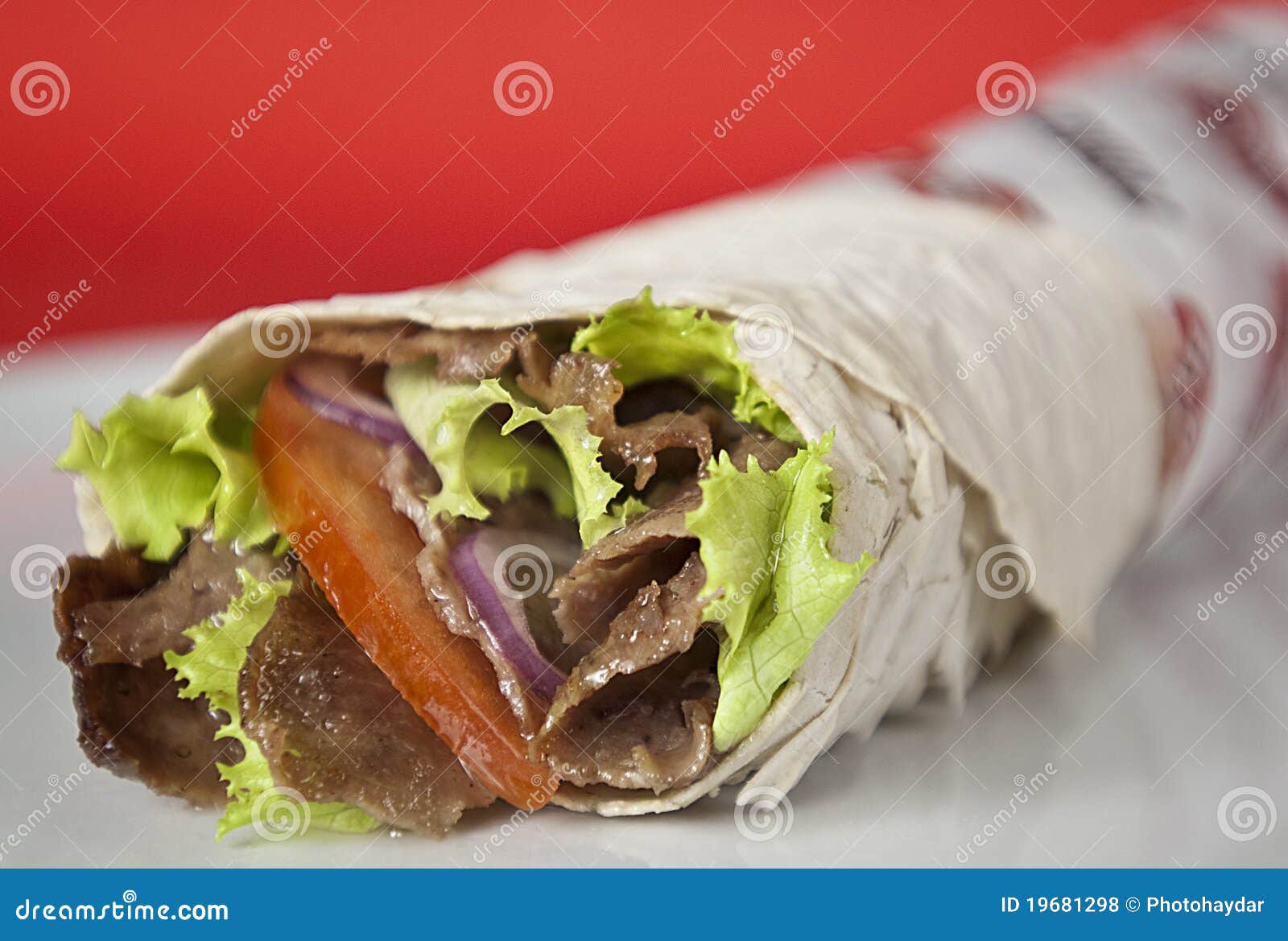 Turkse harde tarwe kebab stock foto. Image of gyroscopen - 19681298