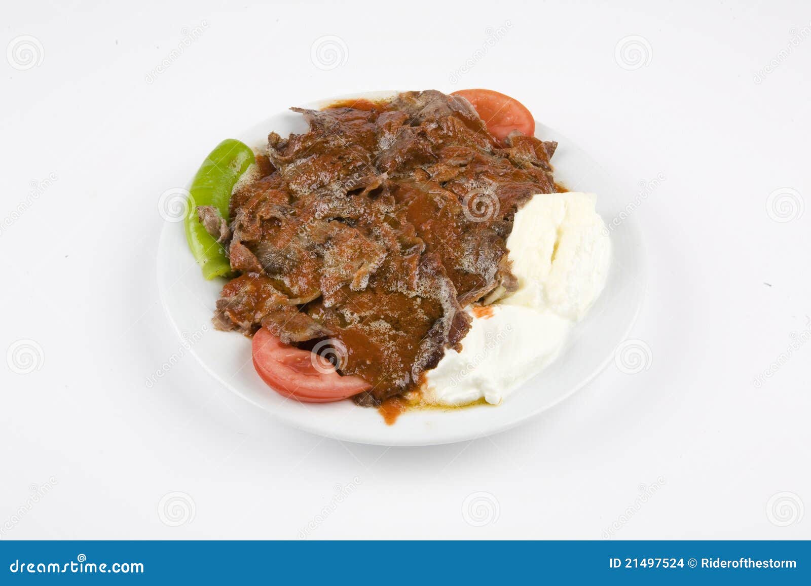 Turkse iskender kebab stock foto. Image of cultuur, kebab - 21497524