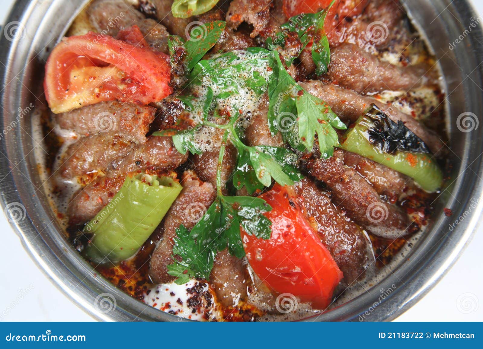 Turkse kebab stock foto. Image of rundvlees, koken, rijst - 21183722