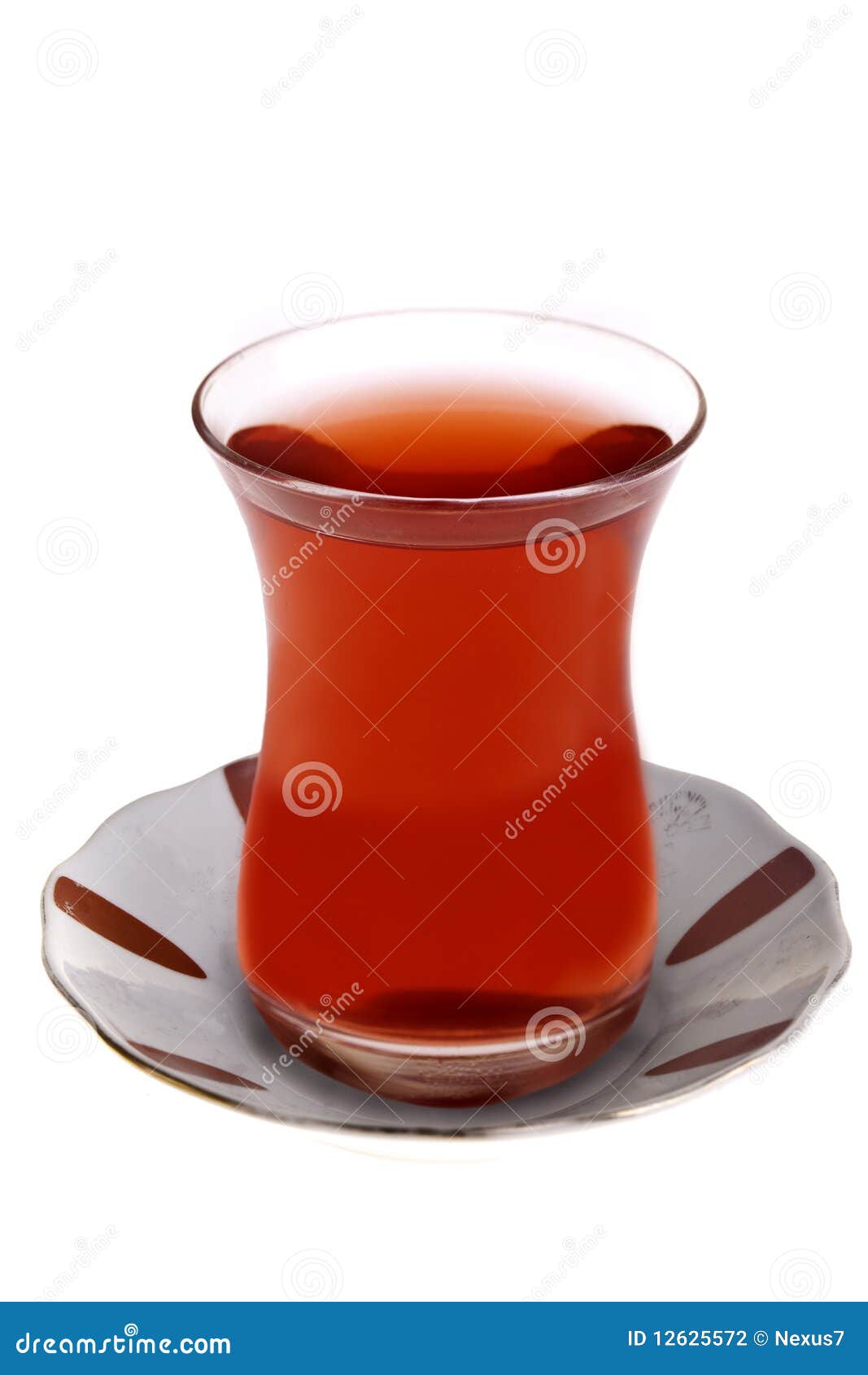 Turkse Thee met Plaat stock foto. Image of drank, rood - 12625572