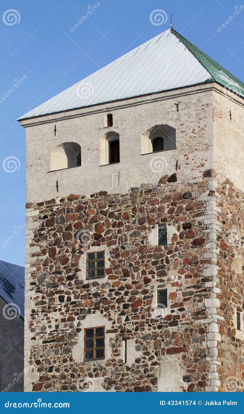 Turku castle stock photo. Image of blue, tower, architecture - 43341574