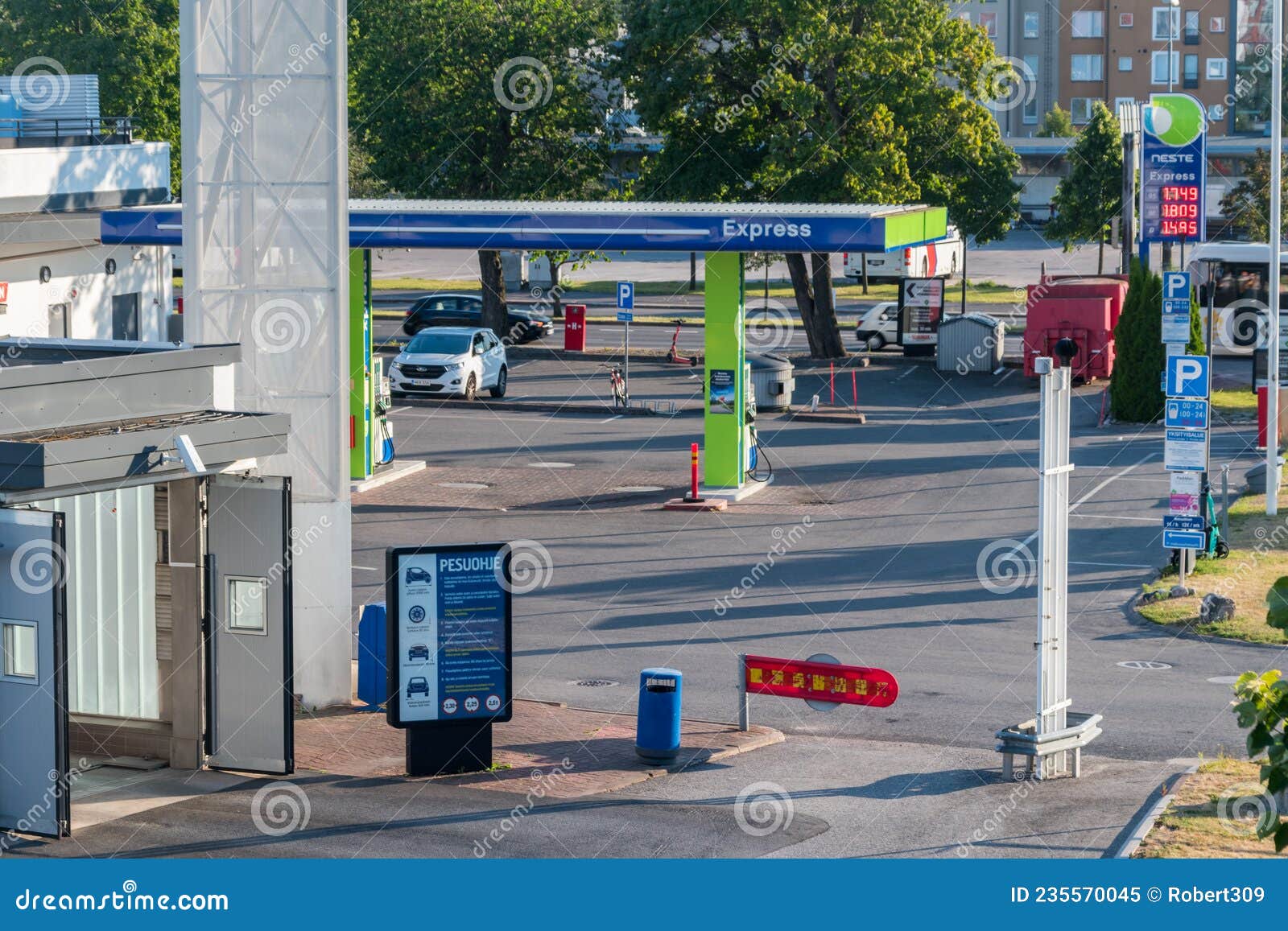 Neste Express gas station editorial image. Image of pump - 235570045