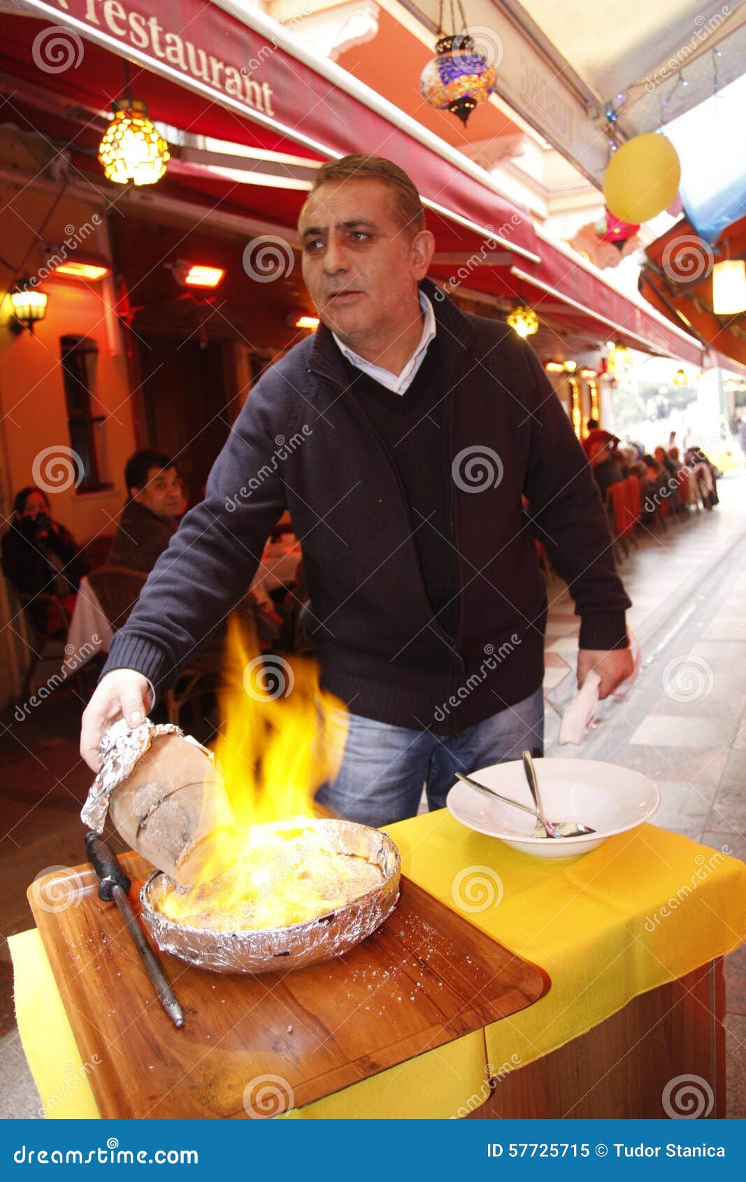 Turkish waiter editorial image. Image of restaurant, food - 57725715