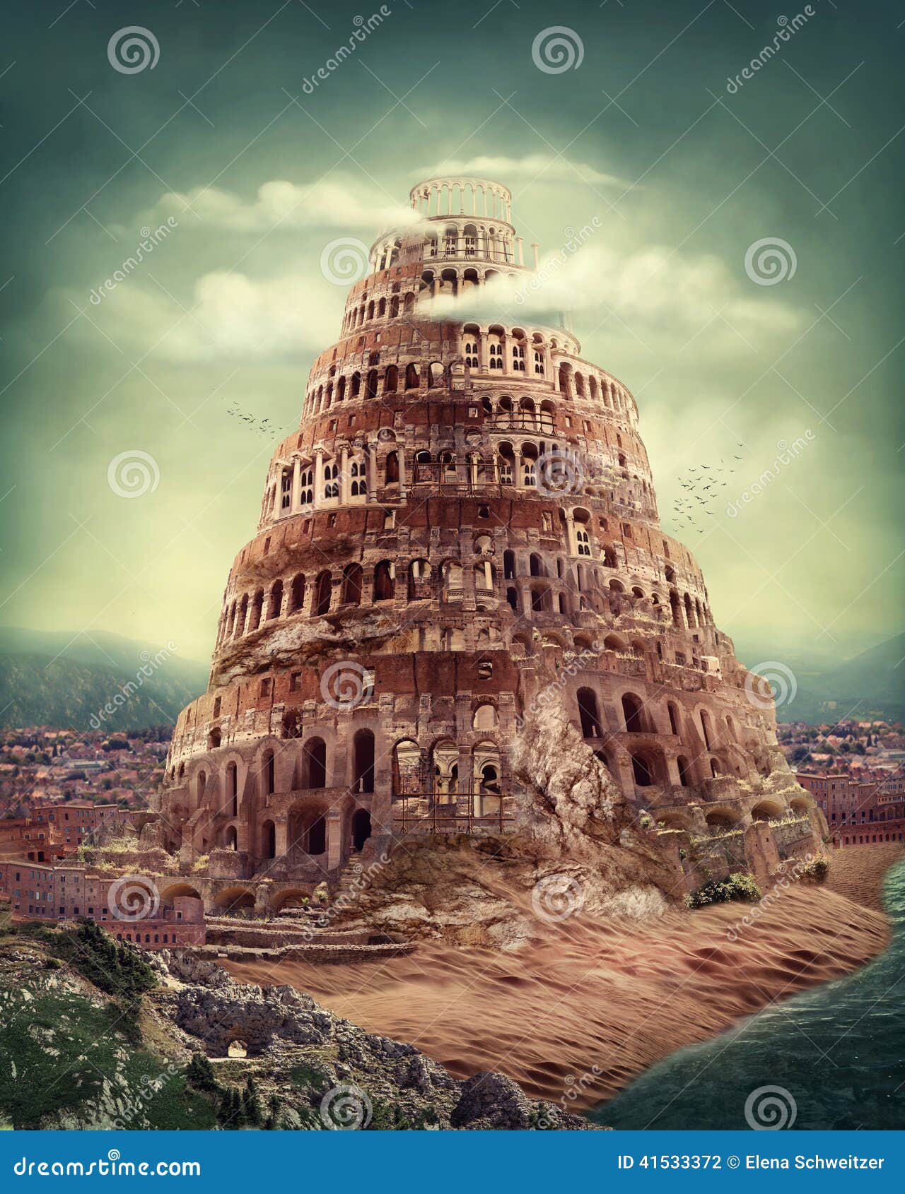 Turm von Babel stockfoto. Bild von mythus, mehrsprachigkeit - 41533372