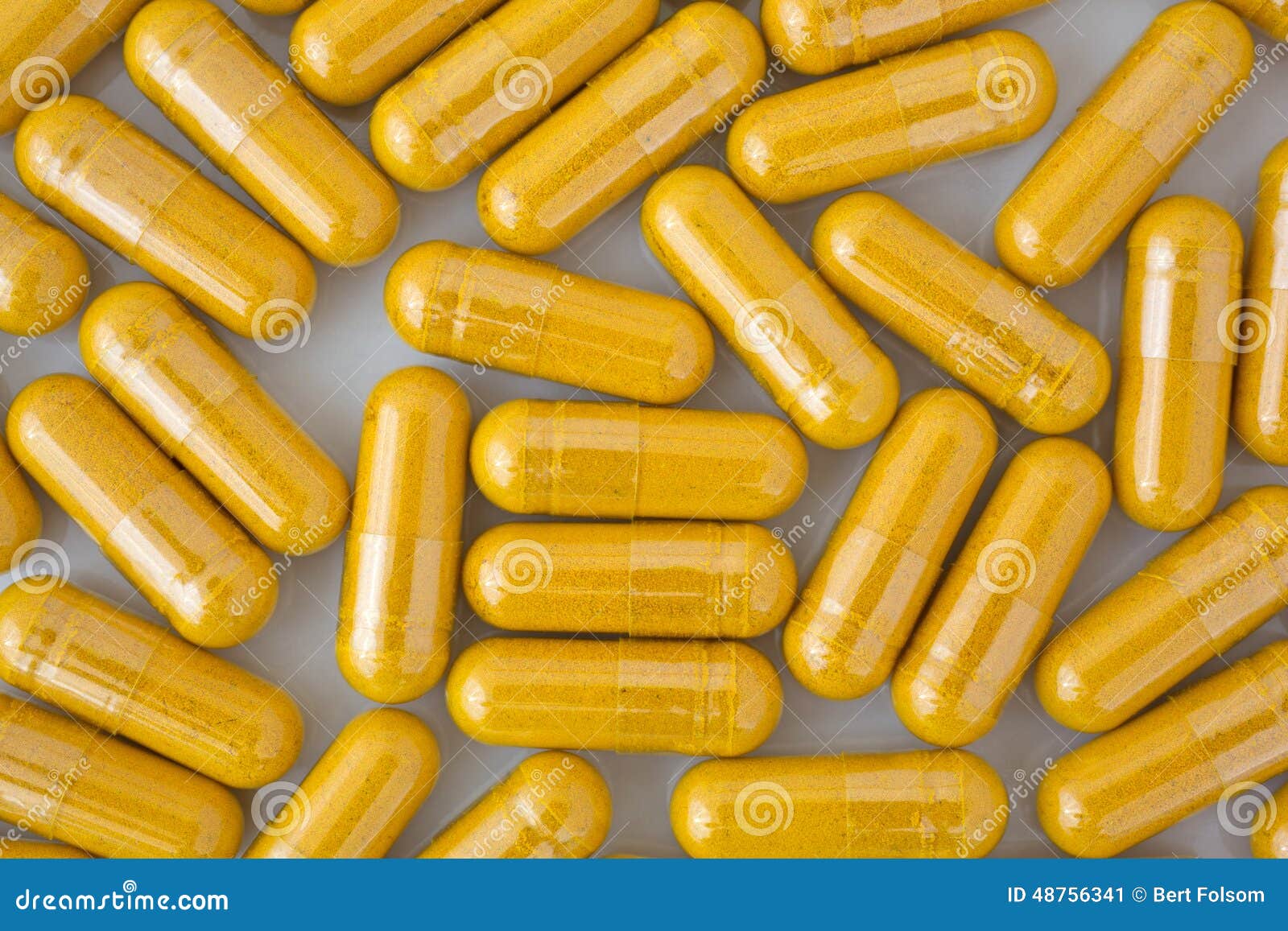 Turmeric capsules stock image. Image of curcumin, group - 48756341