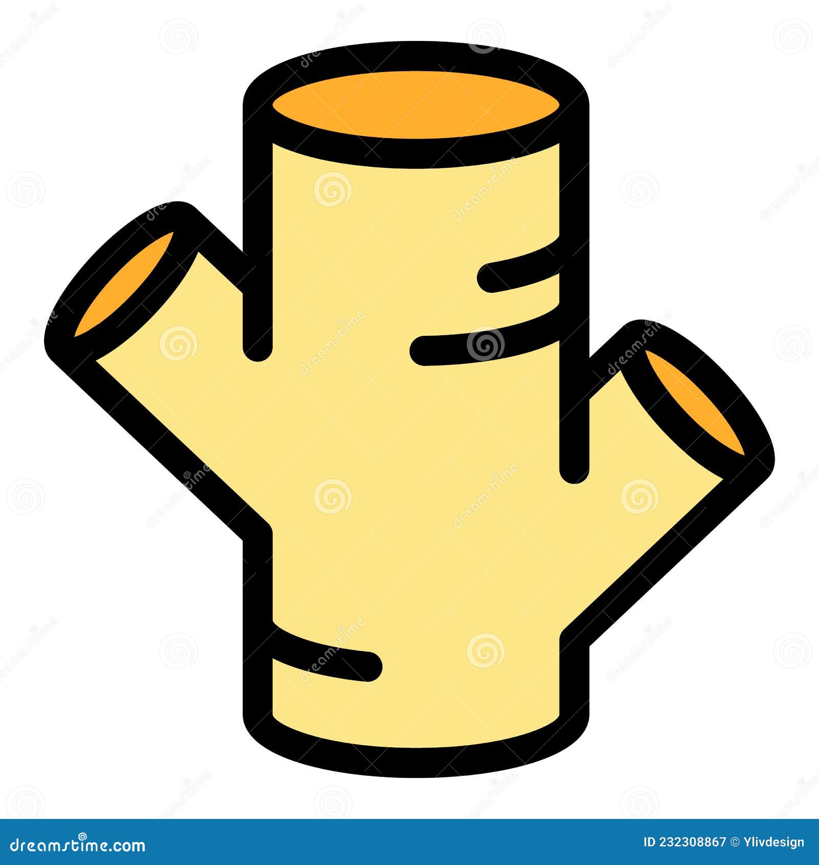 Turmeric Icon Color Outline Vector Stock Illustration - Illustration of ...