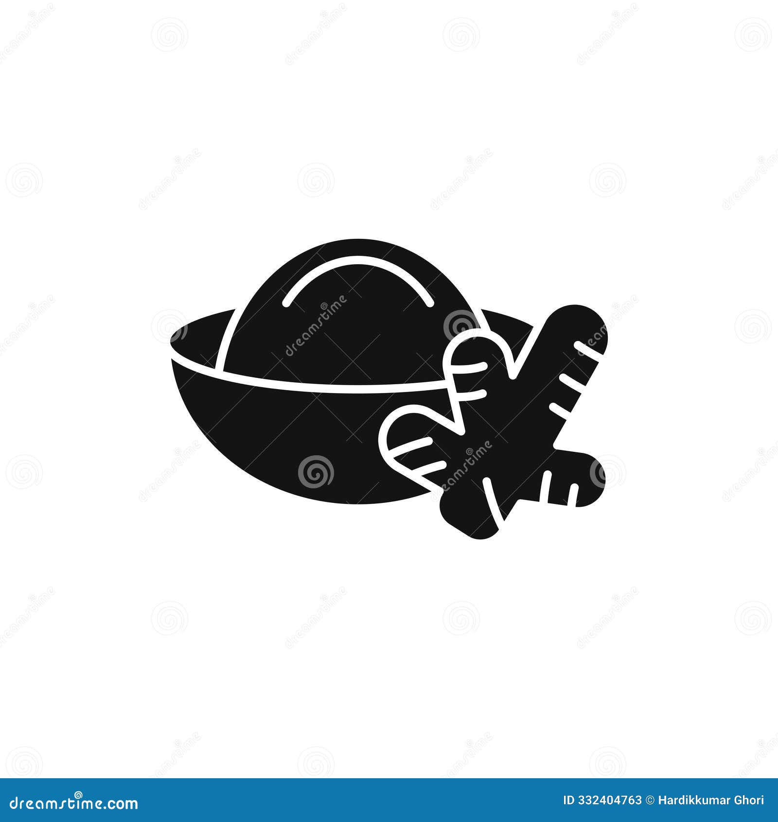 Turmeric Icon Symbol on White Background Stock Illustration ...