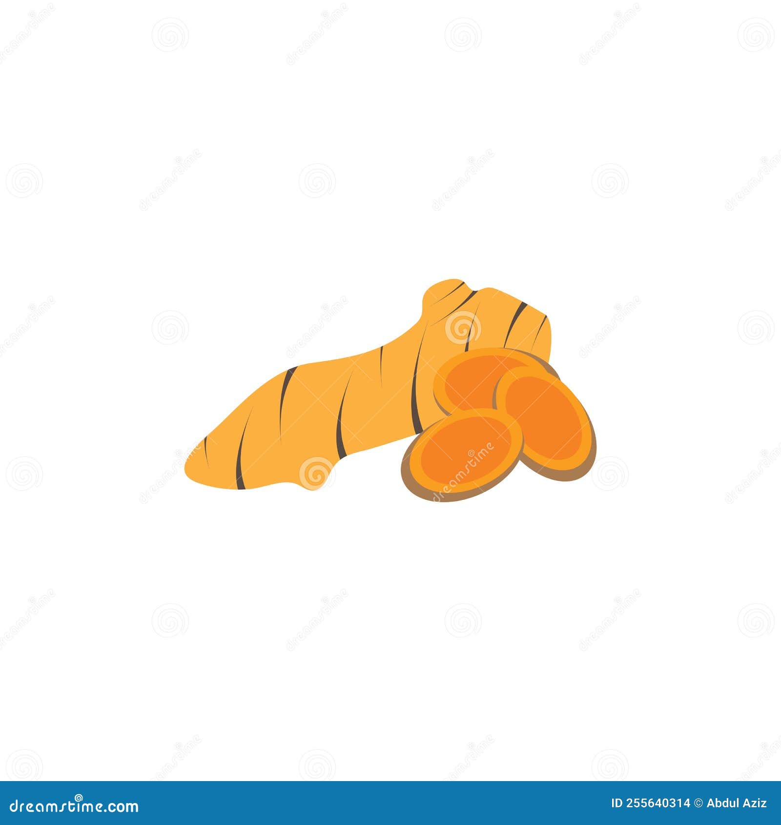 Turmeric Illustration Free Template Stock Vector - Illustration of ...