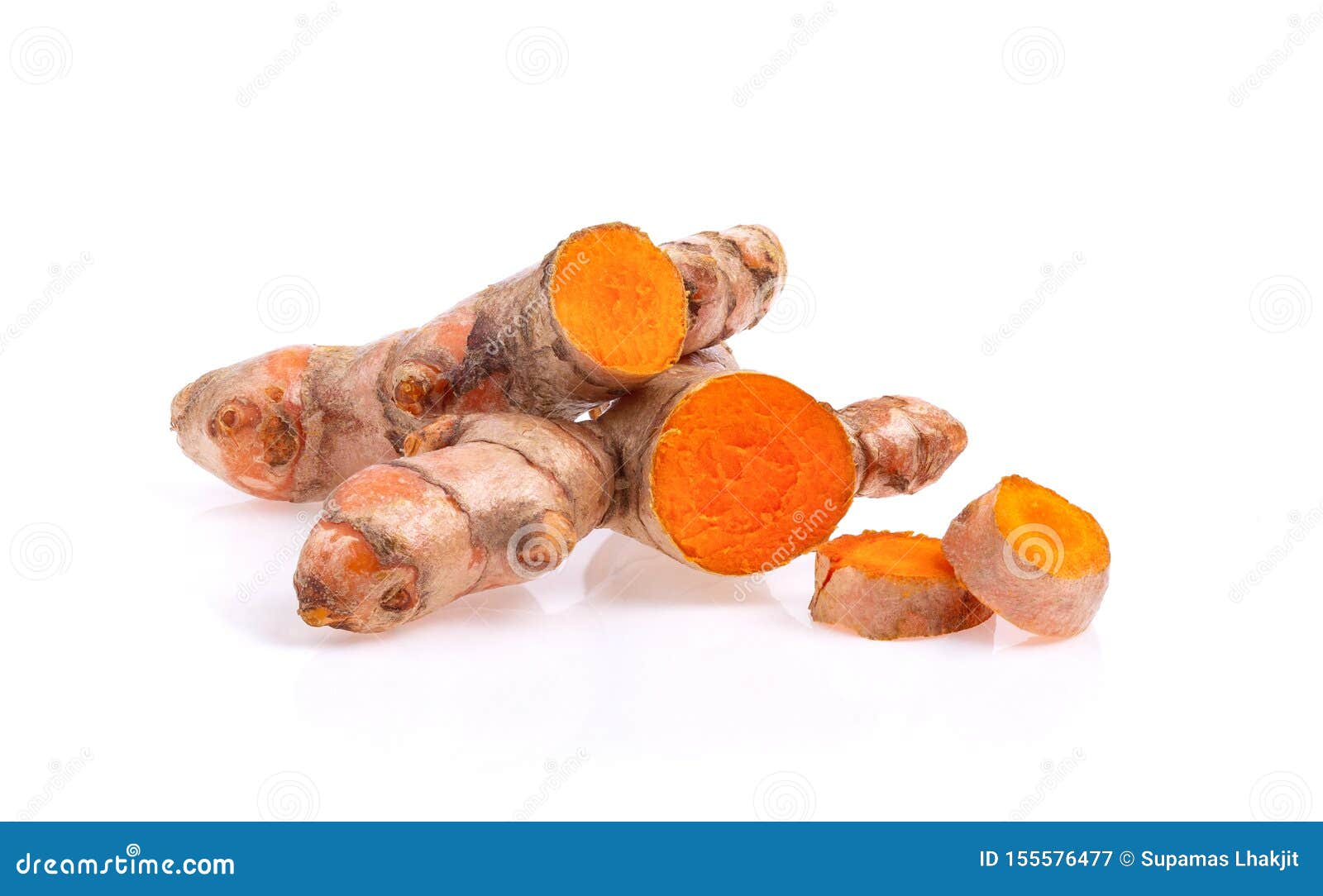Turmeric Isolated on White Background Stock Image - Image of medical ...