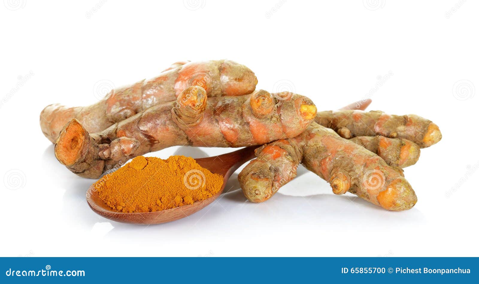 Turmeric Isolated on the White Background Stock Photo - Image of root ...