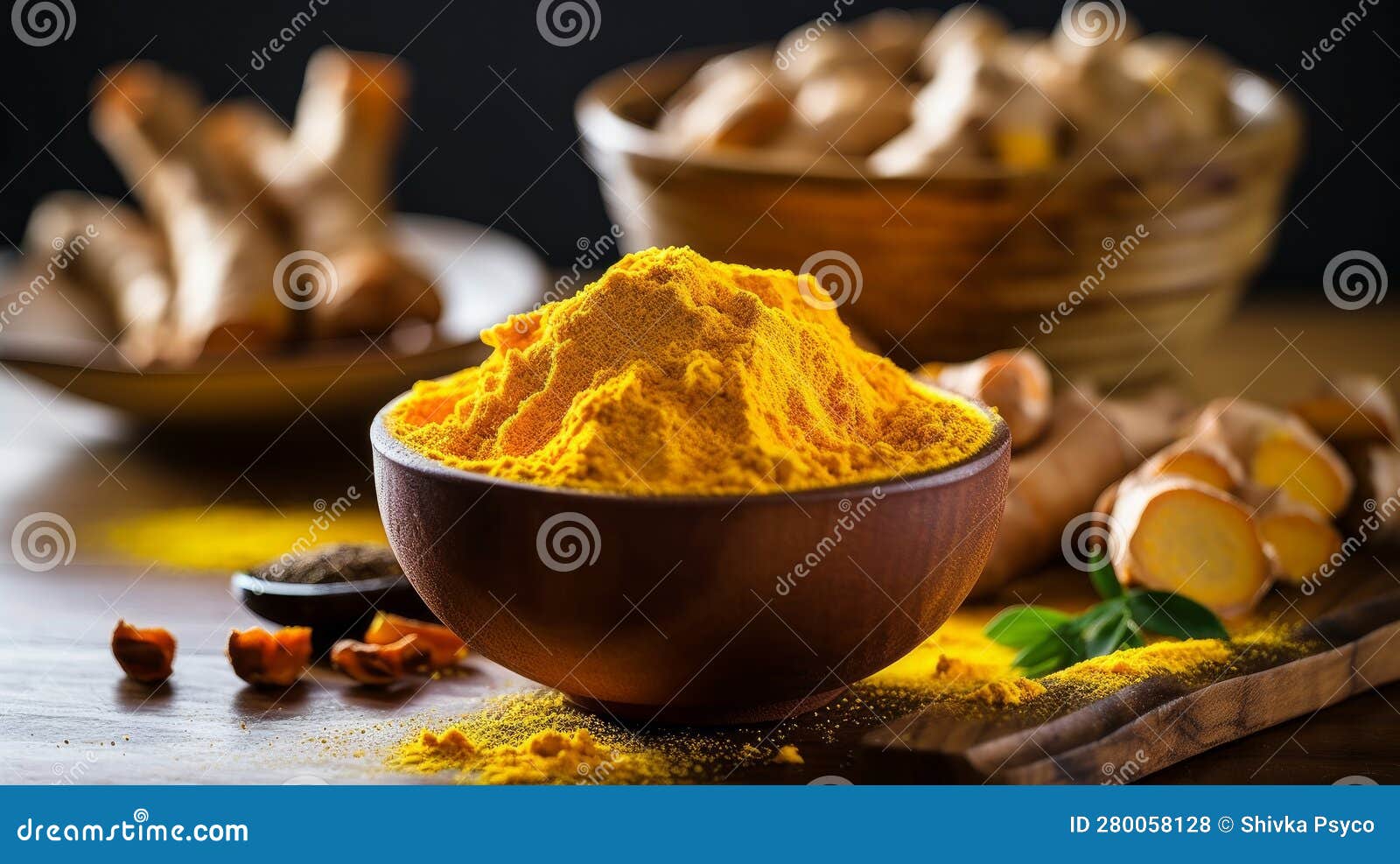 Turmeric that Makes You Smart Generative AI Stock Illustration ...