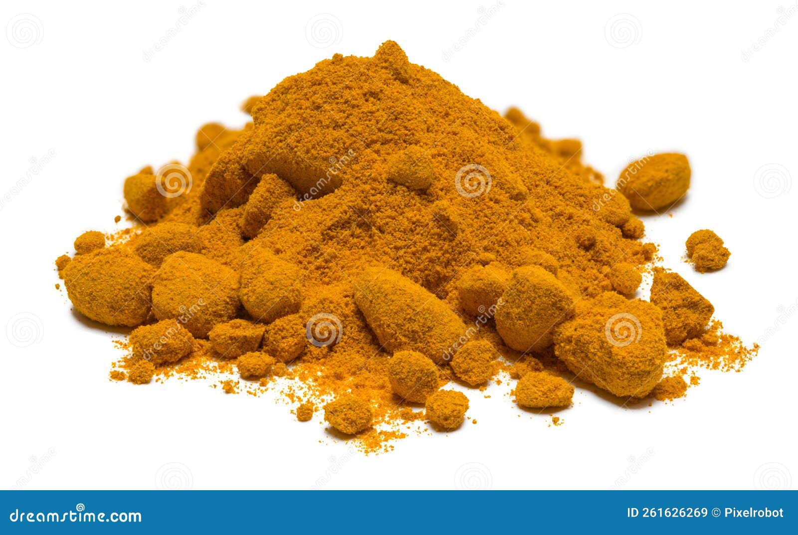 Turmeric Pile stock image. Image of india, gourmet, spice - 261626269