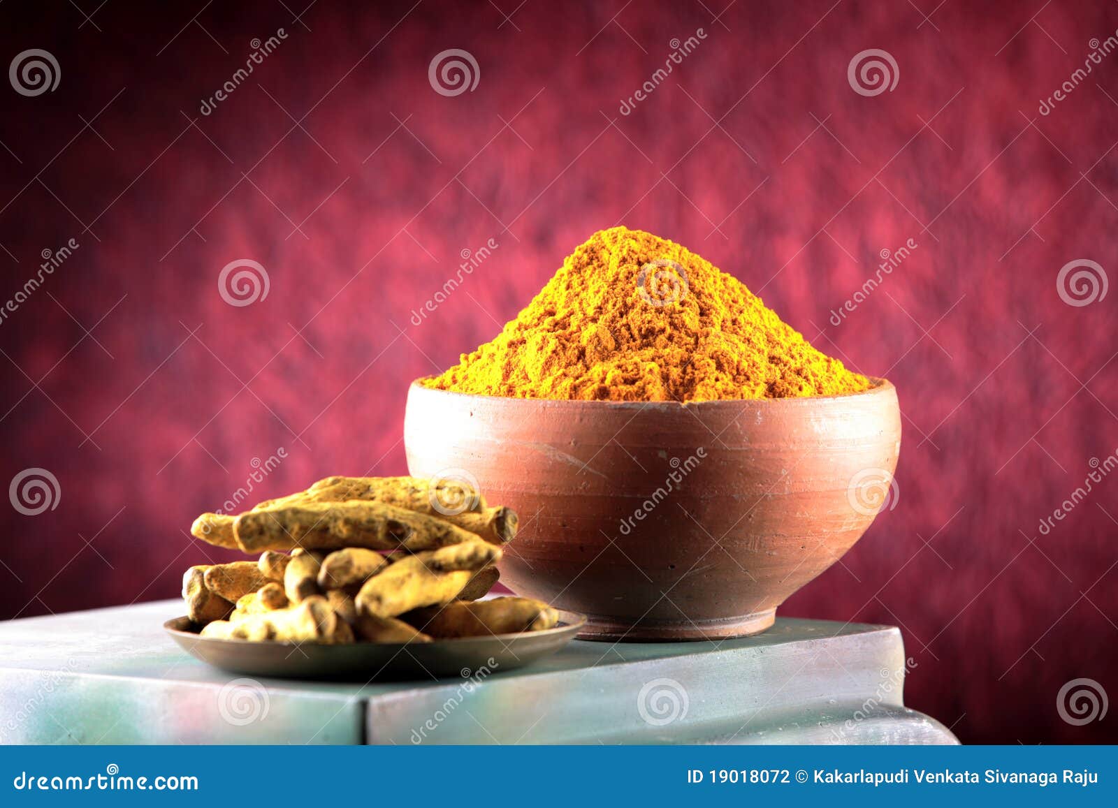 Turmeric powder stock photo. Image of isolated, cooking - 19018072