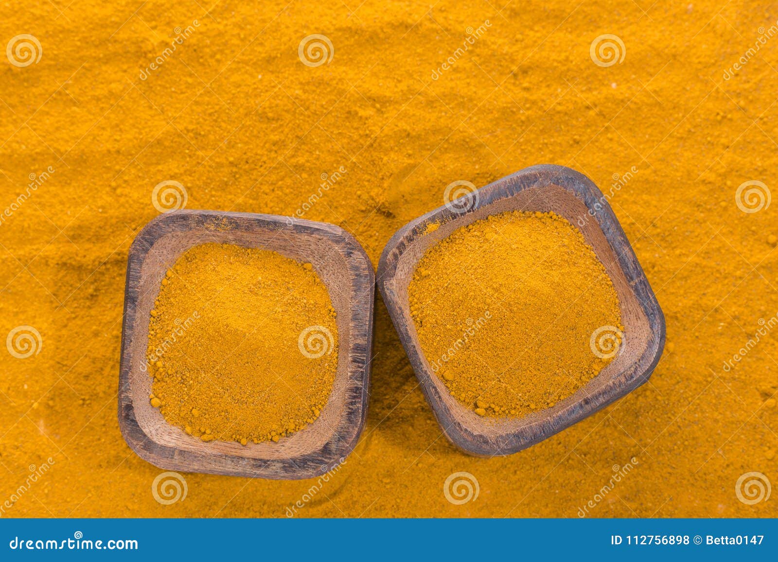 Turmeric Powder in Container Stock Photo - Image of curcuma, heap ...