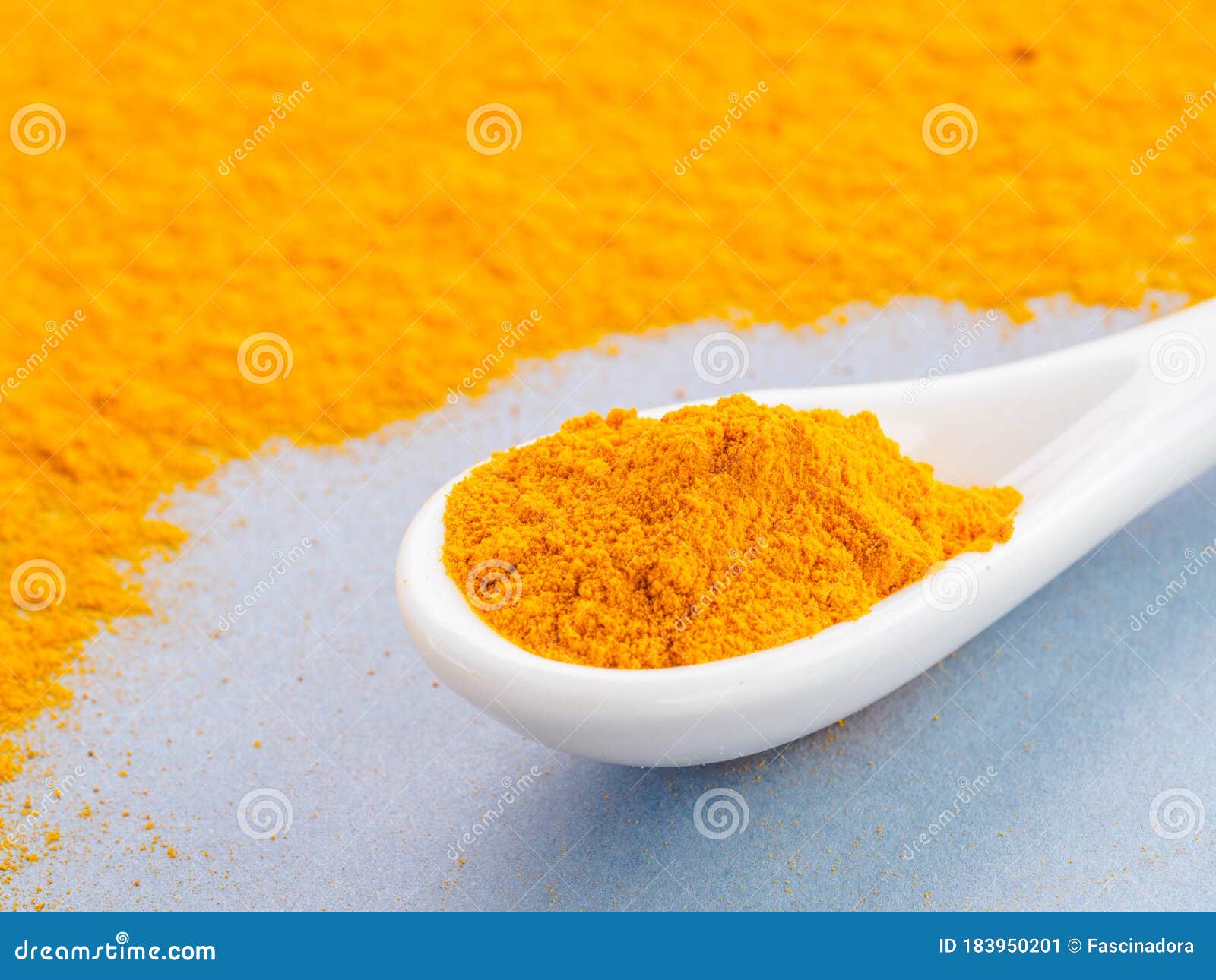 Turmeric Powder with Copy Space Stock Image - Image of healthy ...