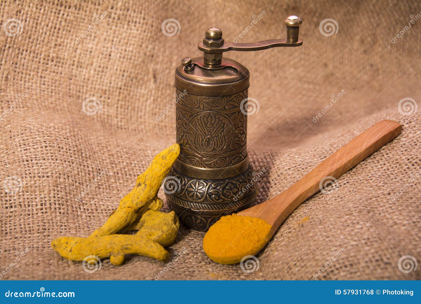 Turmeric powder stock photo. Image of ornament, food - 57931768