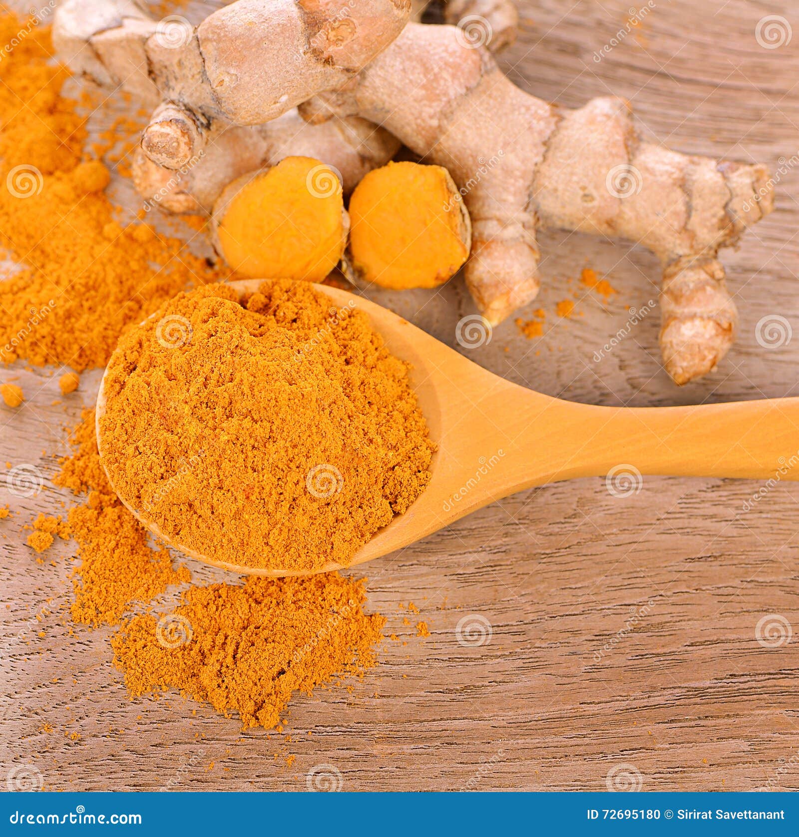 Turmeric powder stock photo. Image of aromatic, indian - 72695180