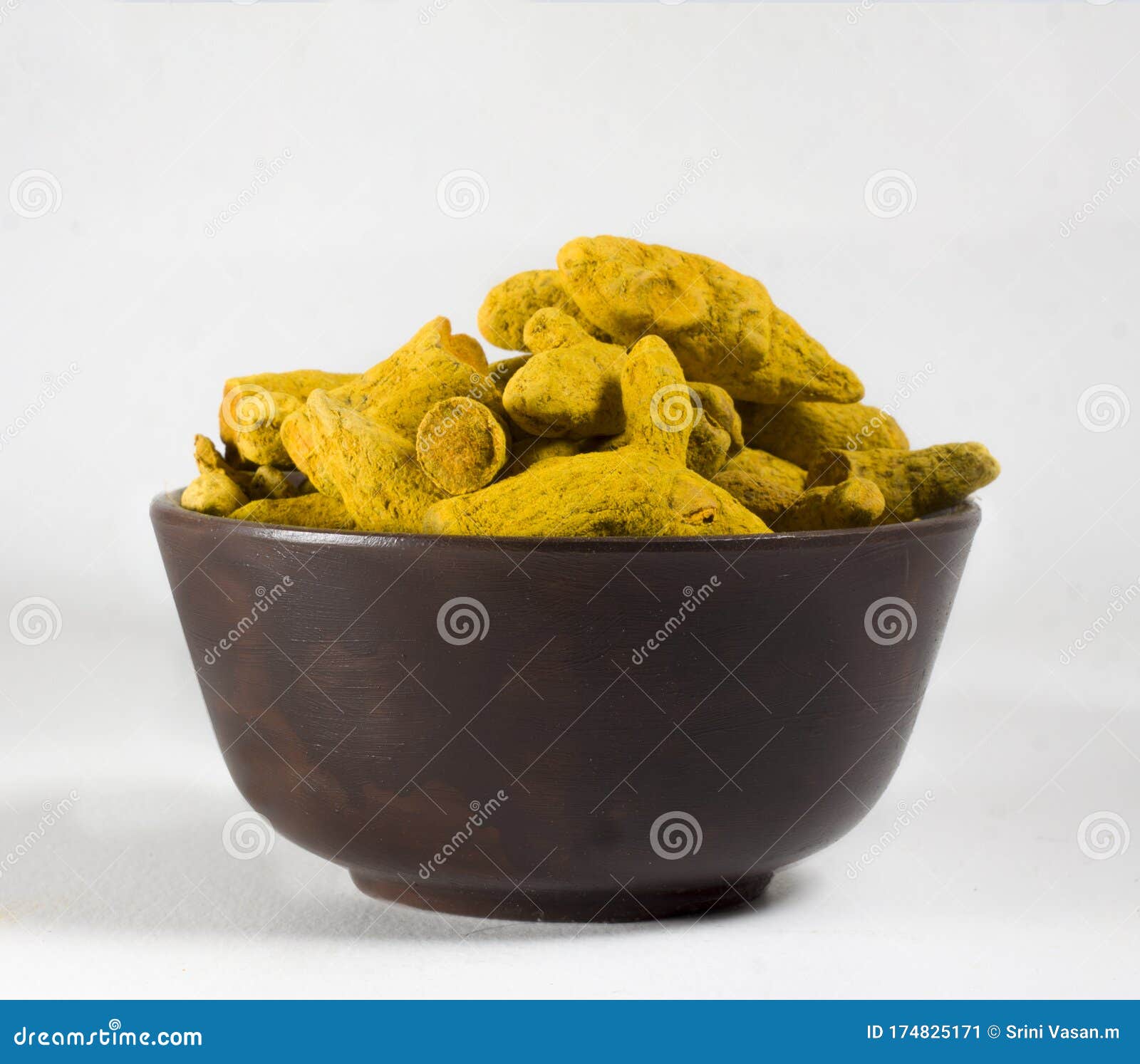 Turmeric raw bowl stock image. Image of bowl, fresh - 174825171