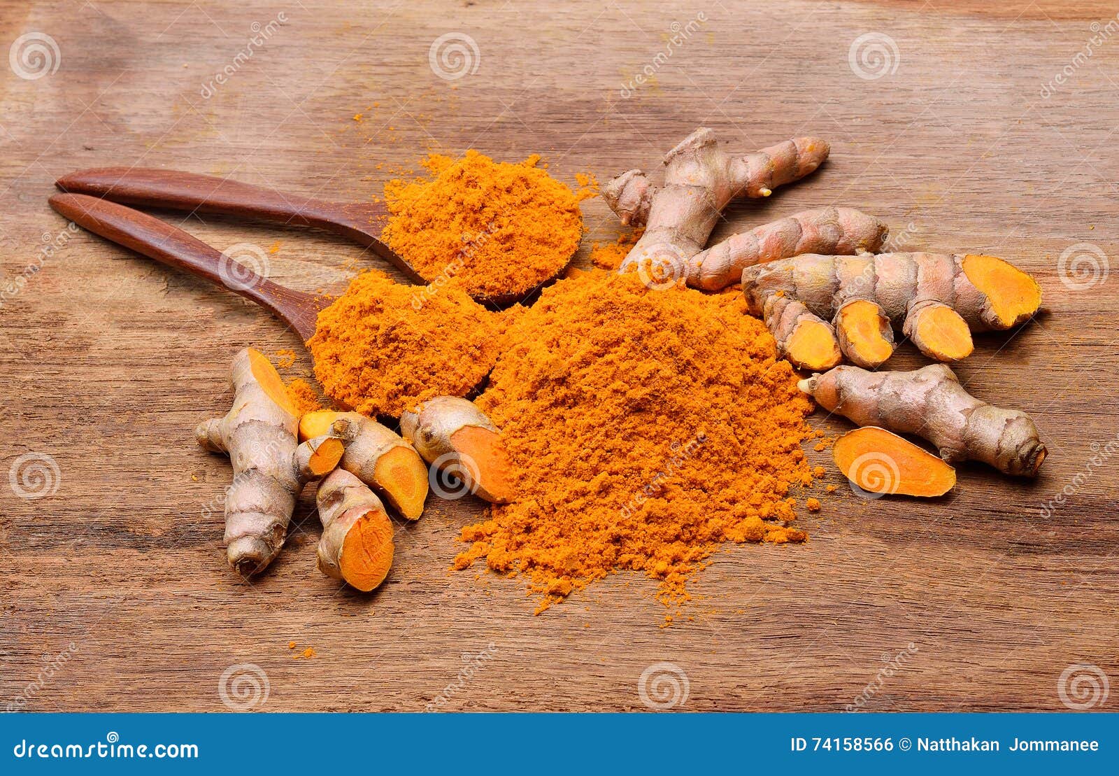 Turmeric Root And Powder Stock Photo | CartoonDealer.com #74158566
