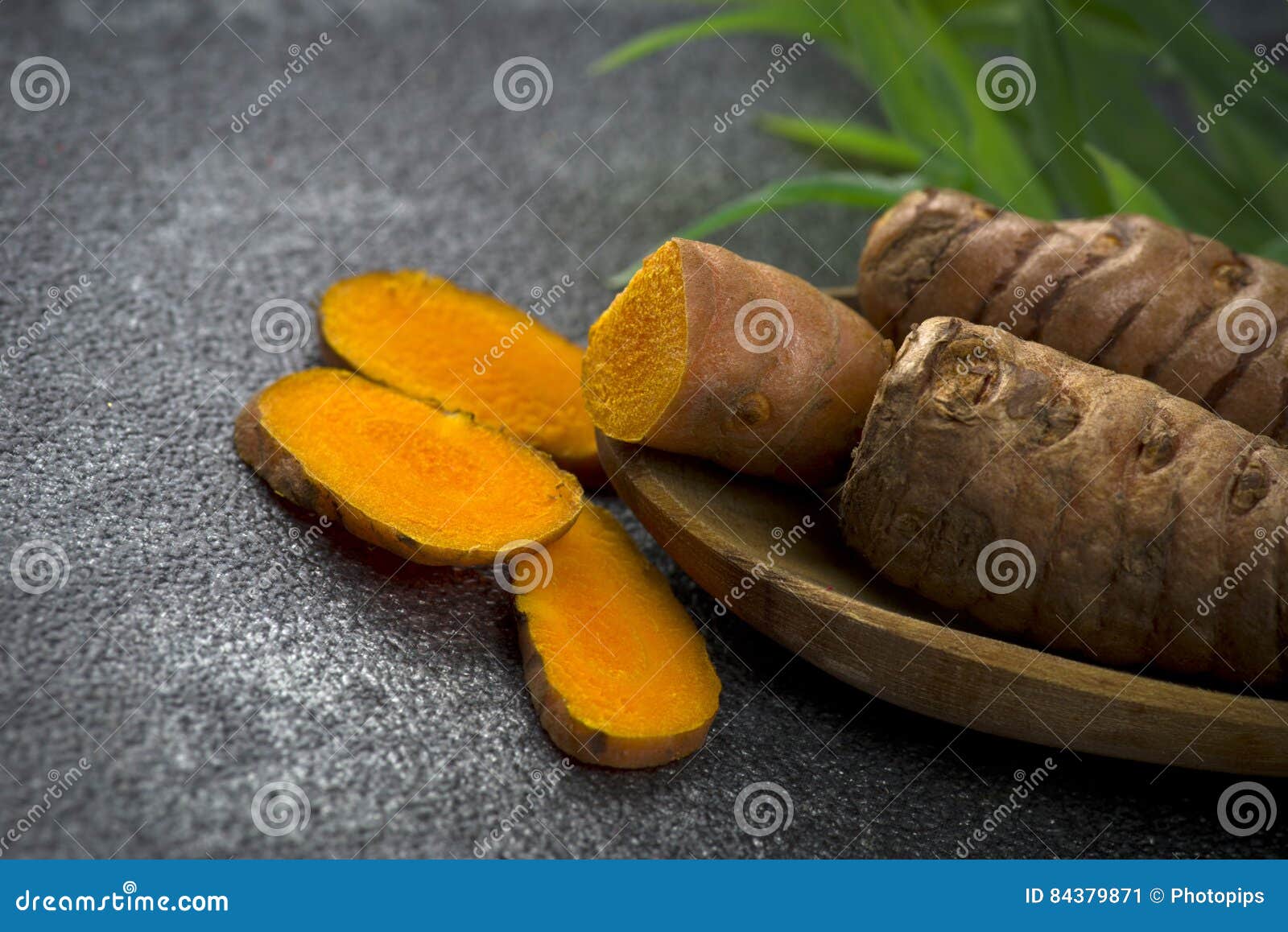 Turmeric root slices stock image. Image of asian, background - 84379871