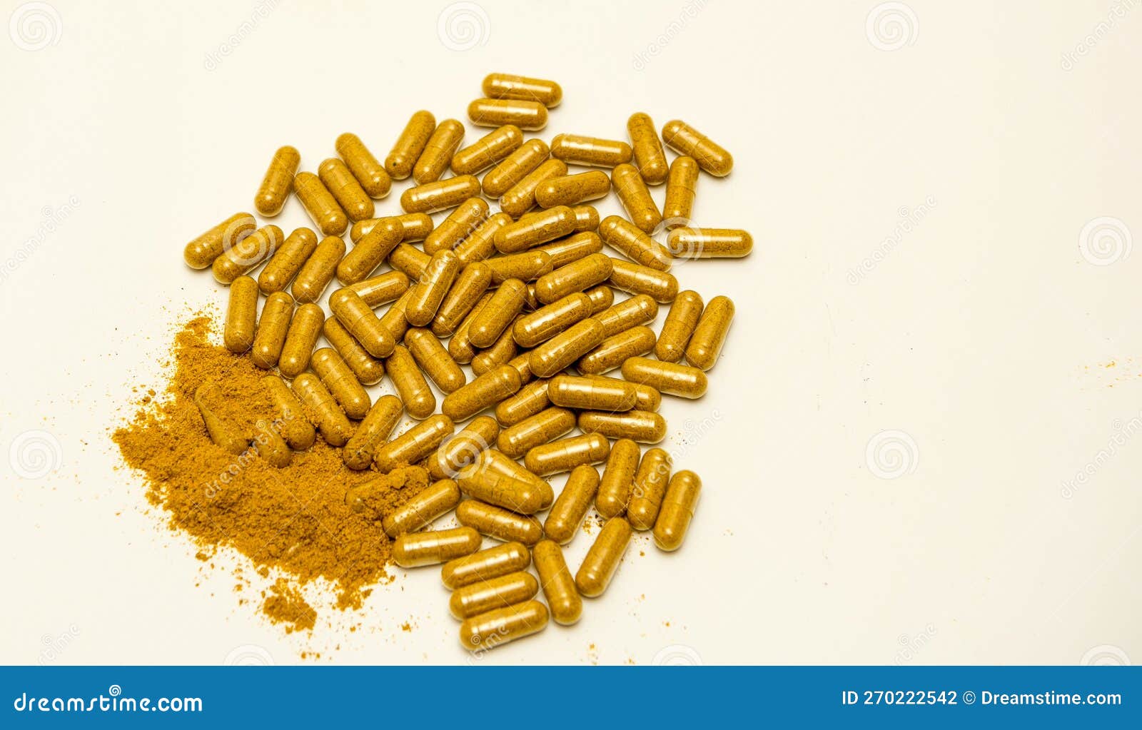 Turmeric Supplement Capsules Stock Photo - Image of herbal, benefits ...