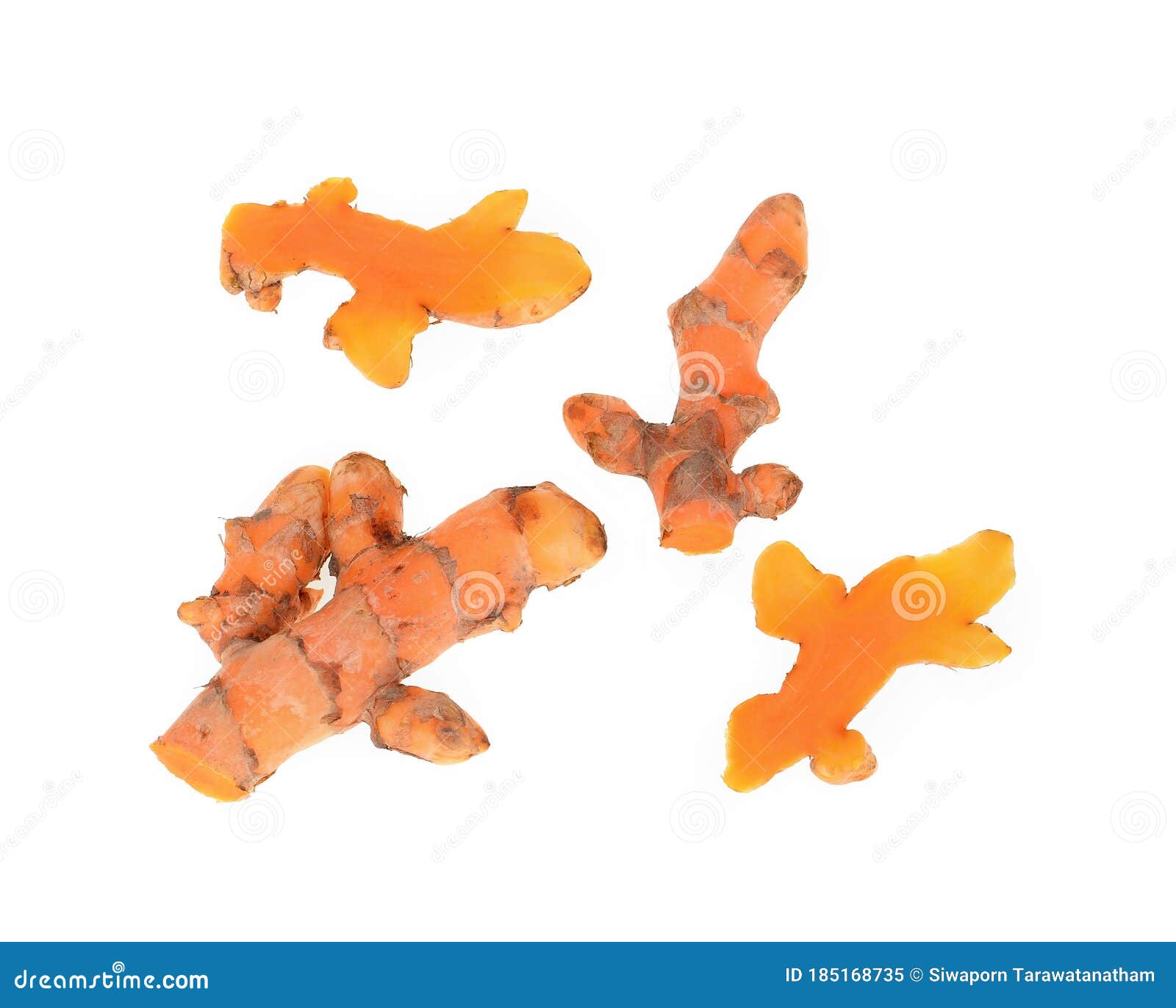 Turmeric Top View on White Background Stock Image - Image of aromatic ...