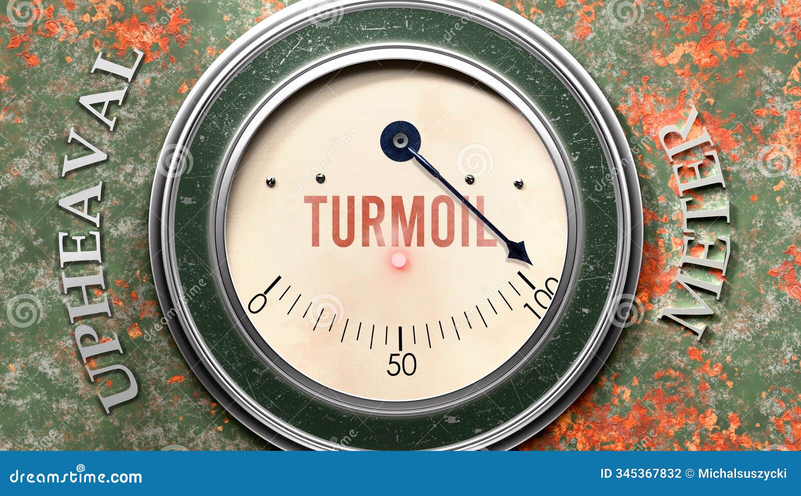 Turmoil and Upheaval that is Hitting a Full Scale, Showing a Very High ...