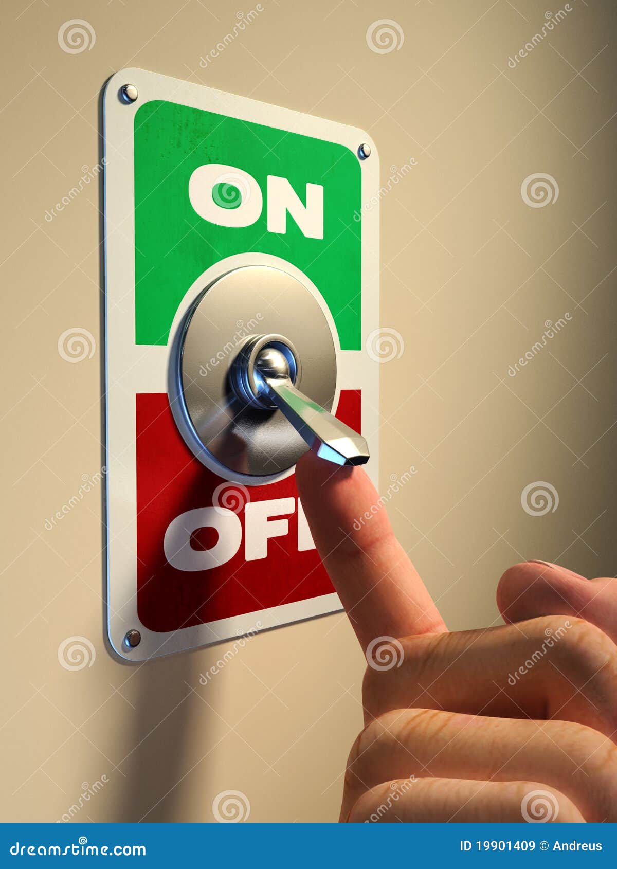 Turn on stock illustration. Illustration of human, electricity - 19901409