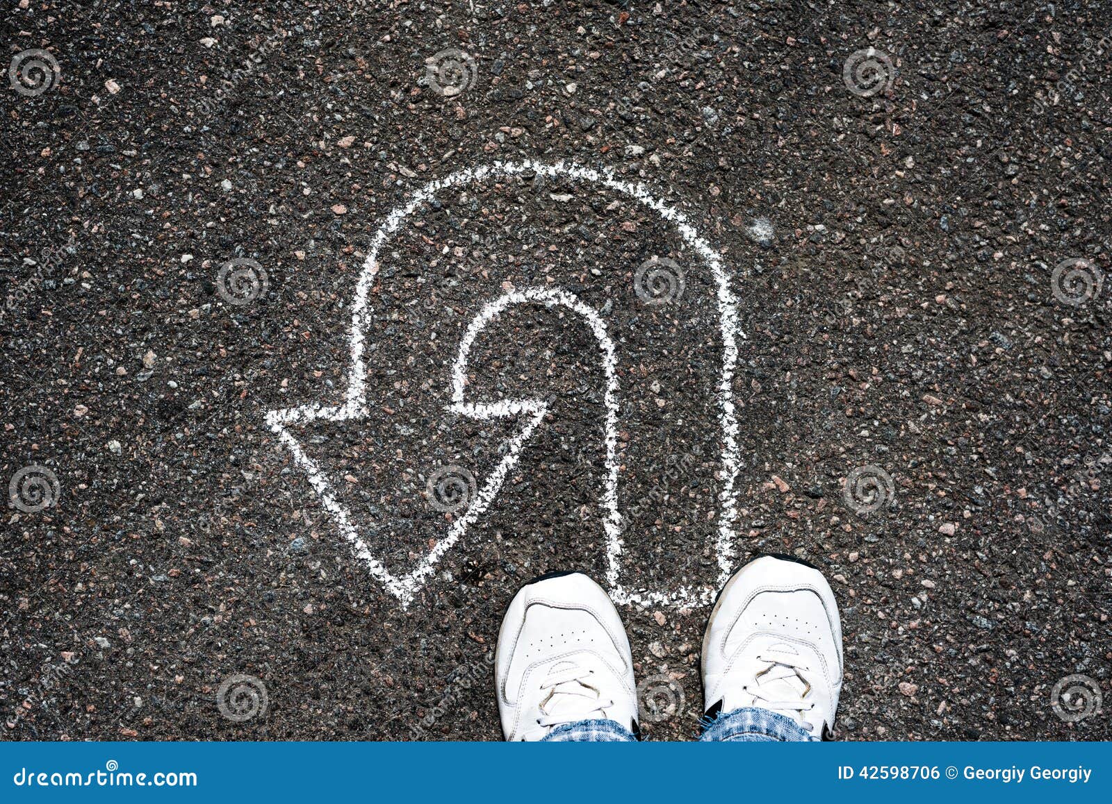 Turn around stock photo. Image of space, option, street - 42598706