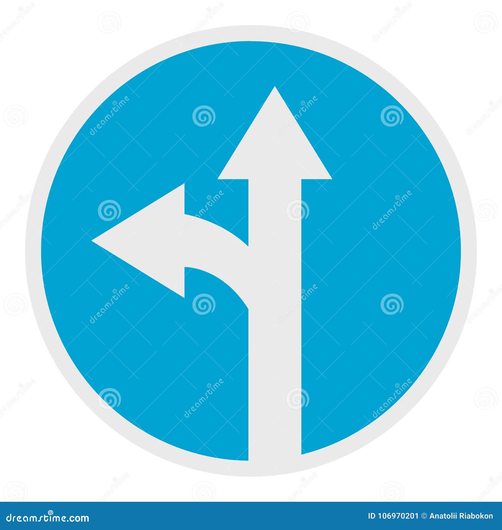 Turn Arrow Icon, Flat Style. Stock Vector - Illustration of direction ...