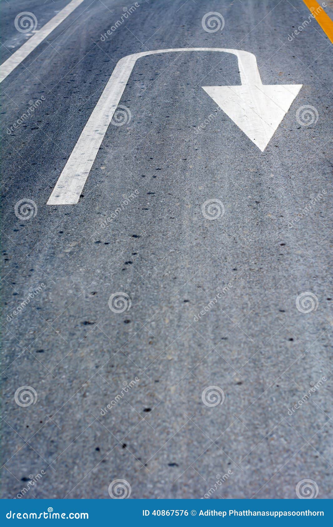 Turn arrow. stock photo. Image of travel, showing, symbol - 40867576
