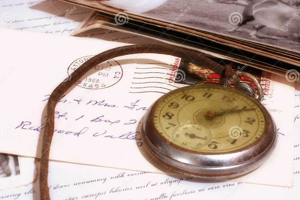 Turn back time stock image. Image of watch, leather, tattered - 188869