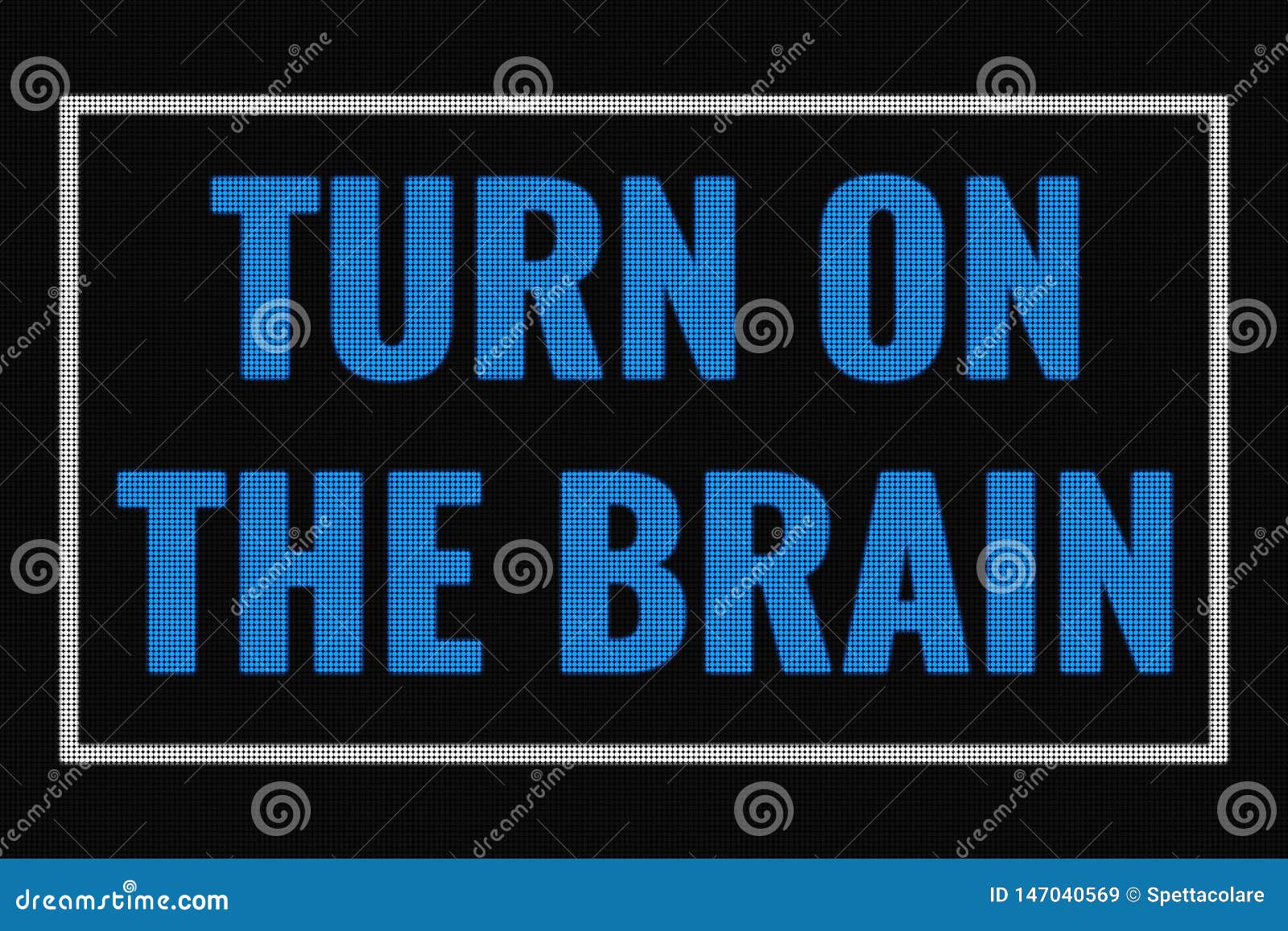 One Man Who Turn On The Brain. Vector Business | CartoonDealer.com ...