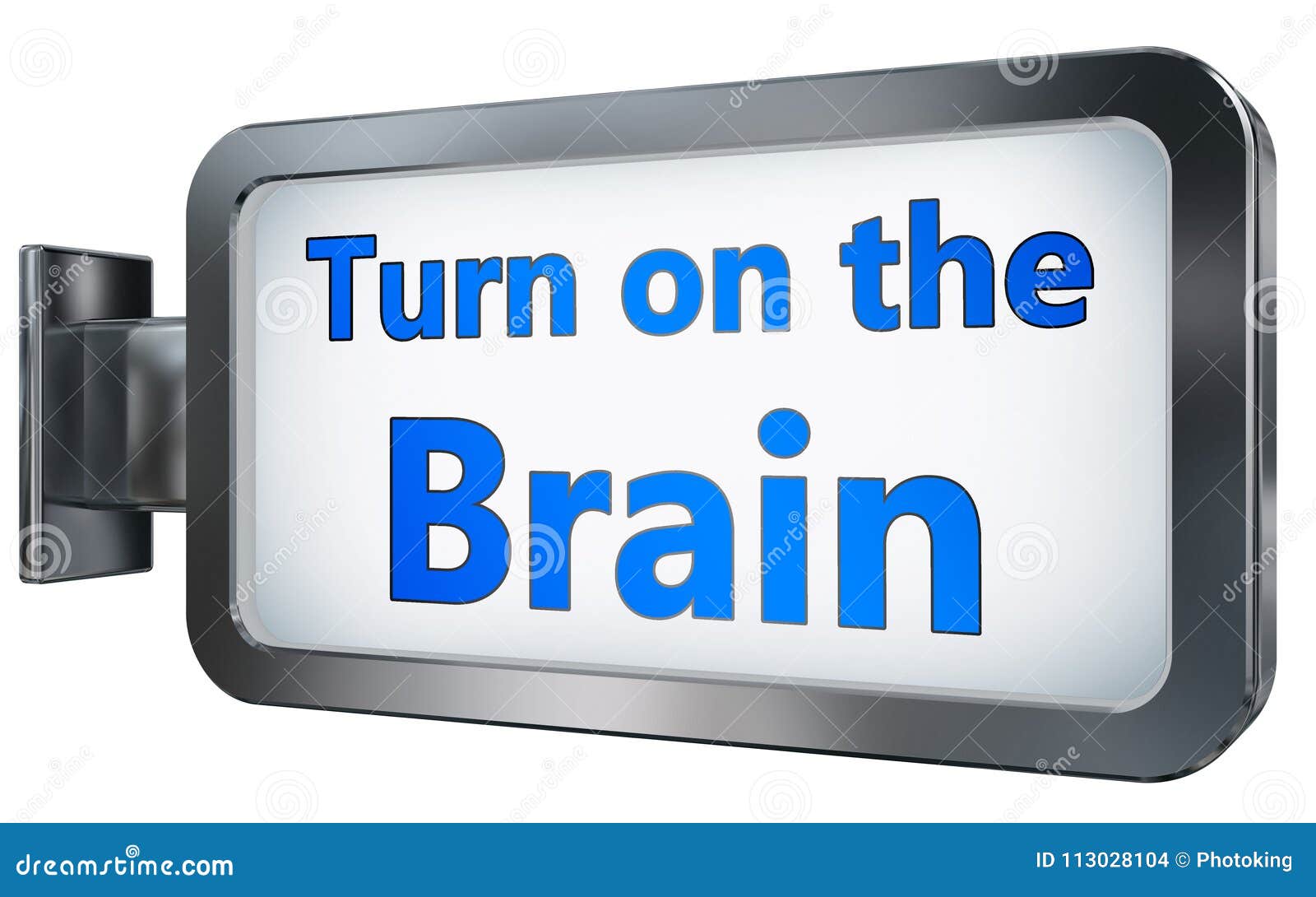 One Man Who Turn On The Brain. Vector Business | CartoonDealer.com ...