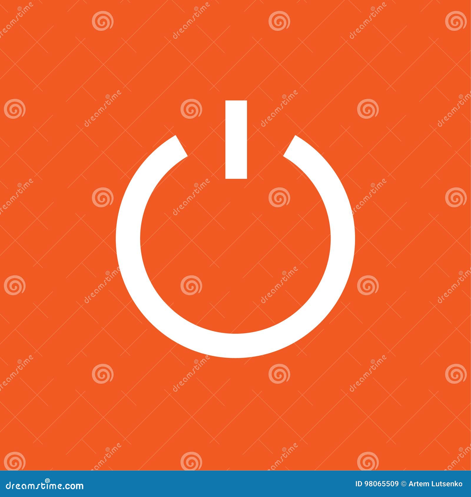 Turn Button Icon Simple Illustration Stock Illustration - Illustration ...