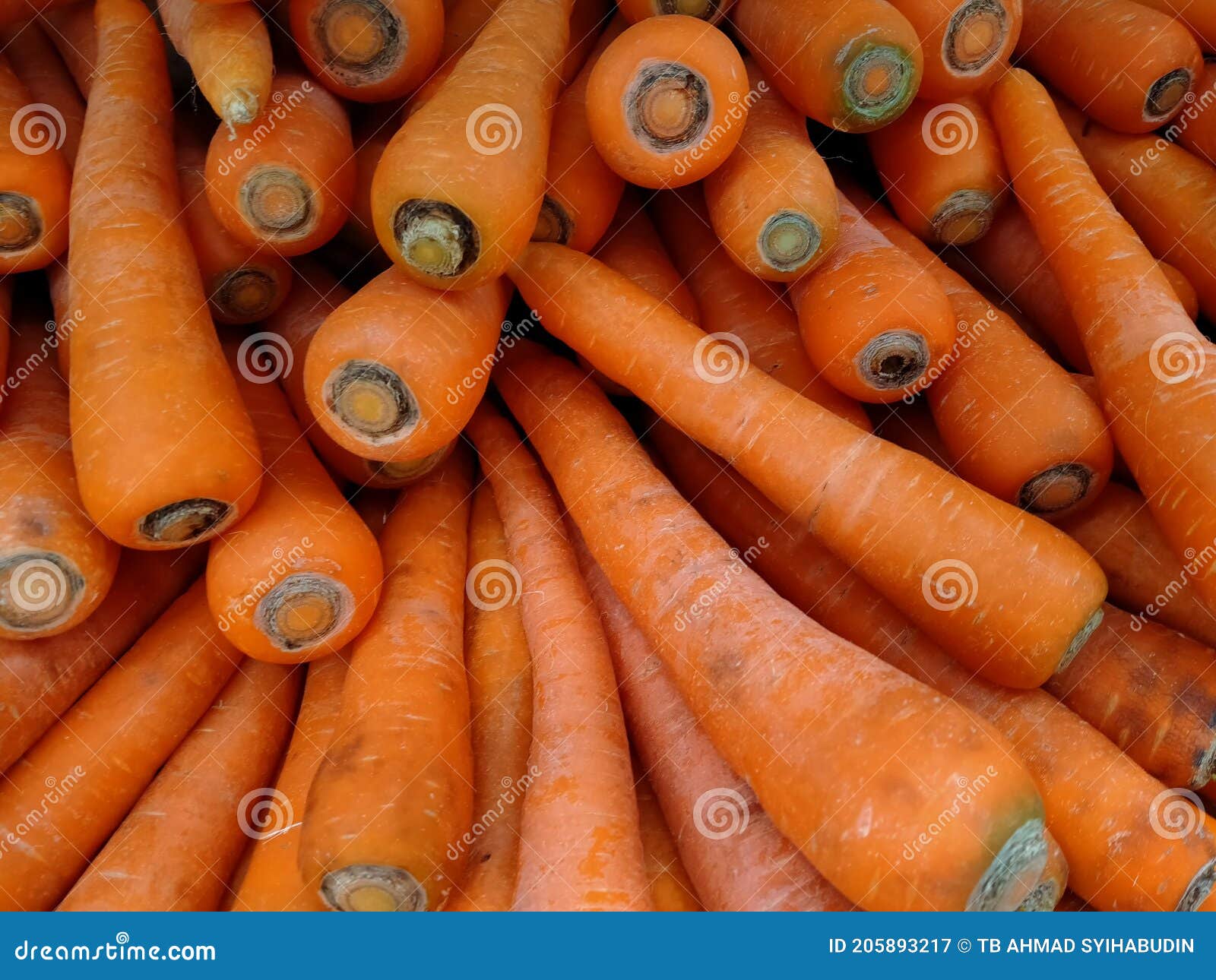 Turn Carrots on a Vegetable Display in a Shopping Center Stock Image ...