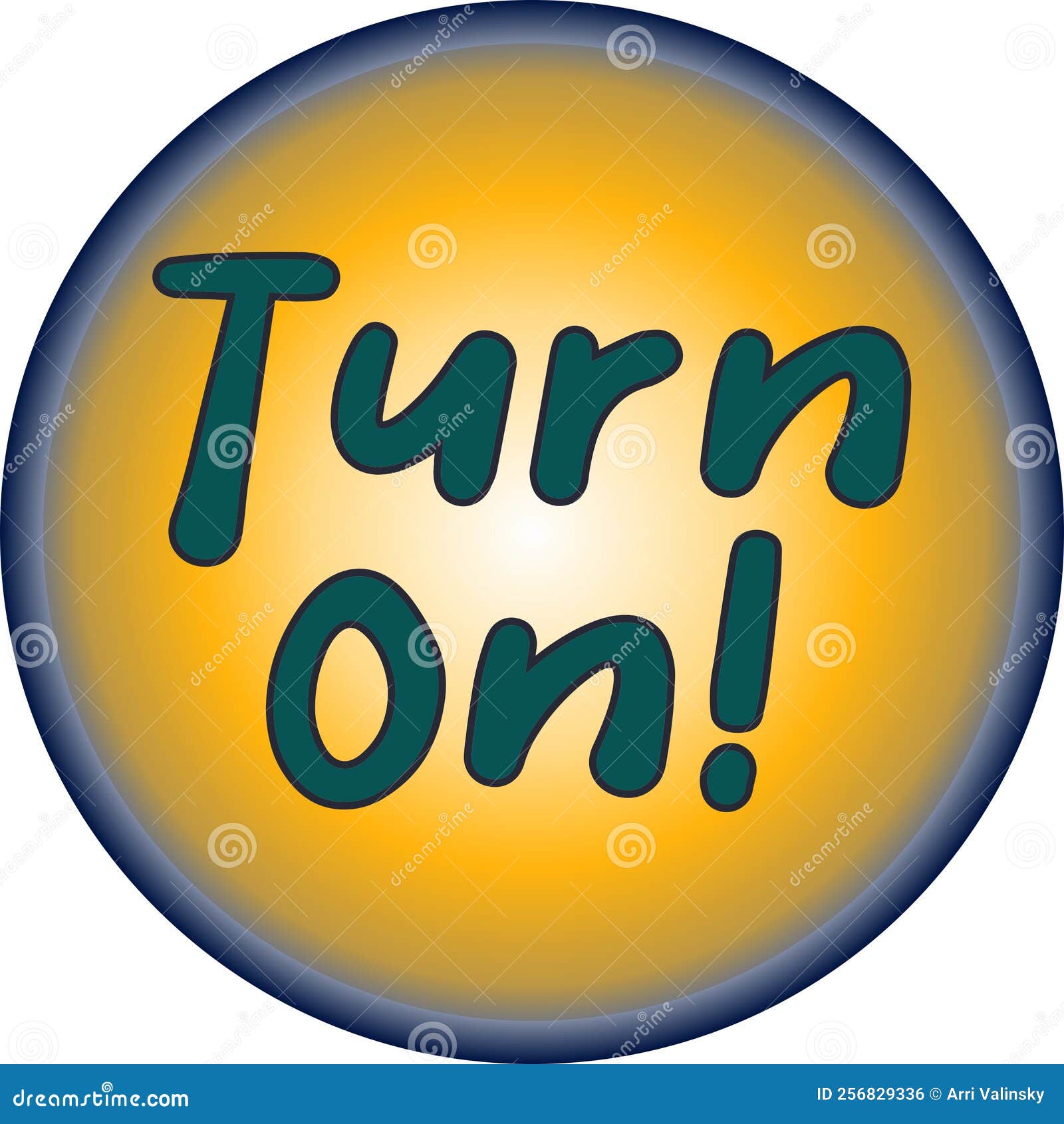 Turn on - the Command Symbol is Round and Yellow in Color with Dark ...