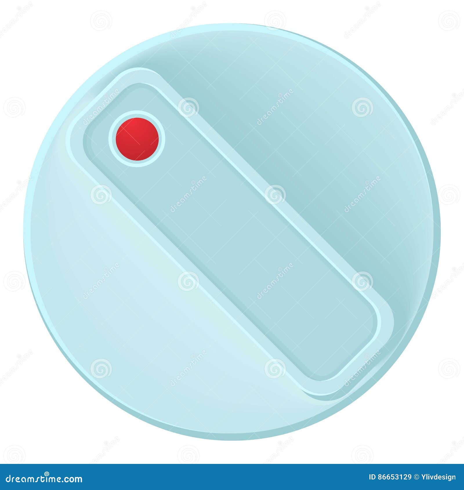 Turn Control Knob Icon, Cartoon Style Stock Vector - Illustration of ...