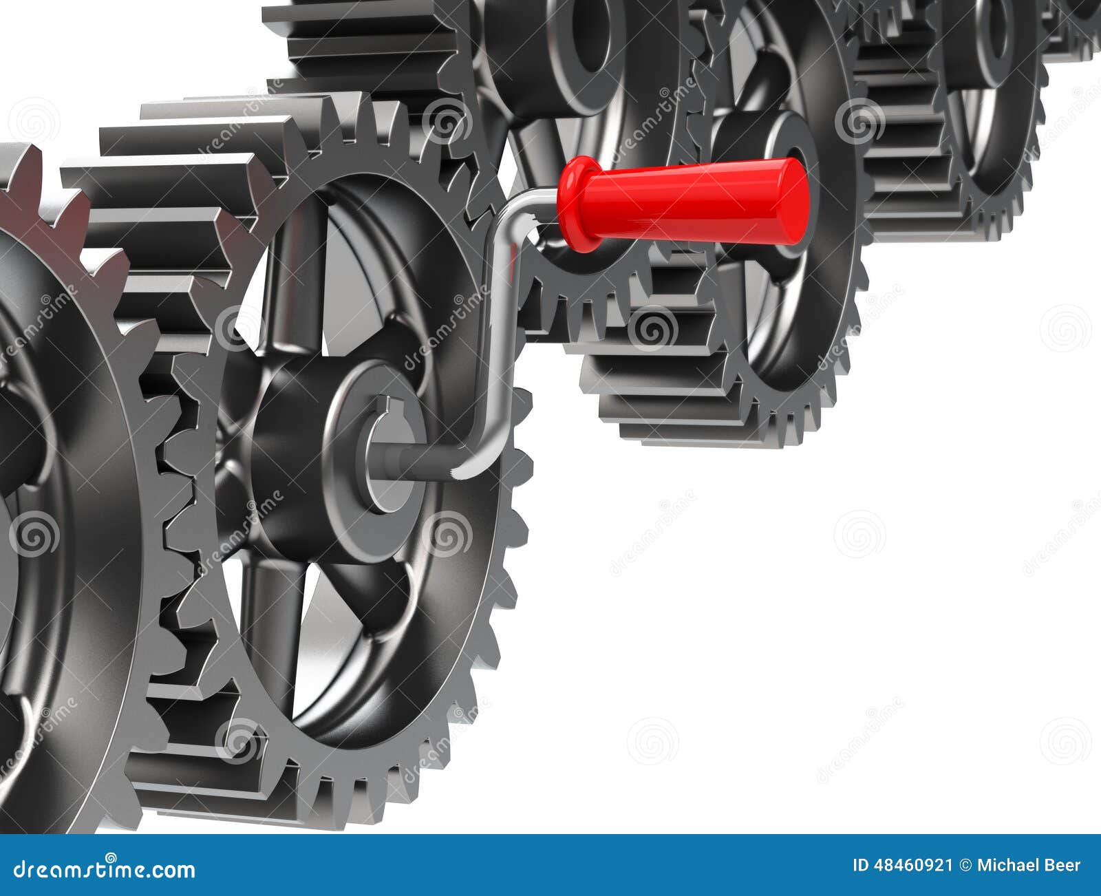 Turn the gear stock illustration. Illustration of movement - 48460921