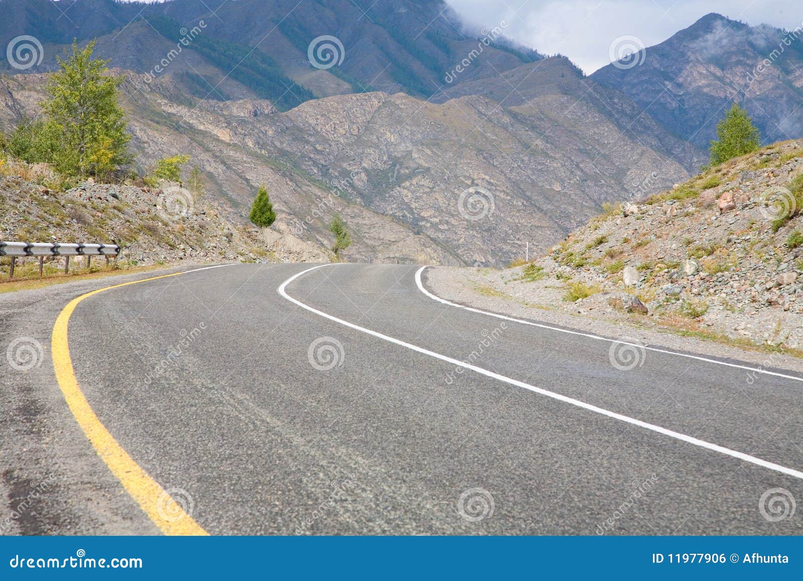 Turn on the highway stock photo. Image of landscape, siberia - 11977906