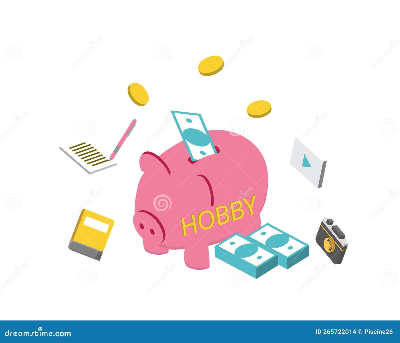 Turn Hobby into Money or Extra Income Stock Vector - Illustration of ...