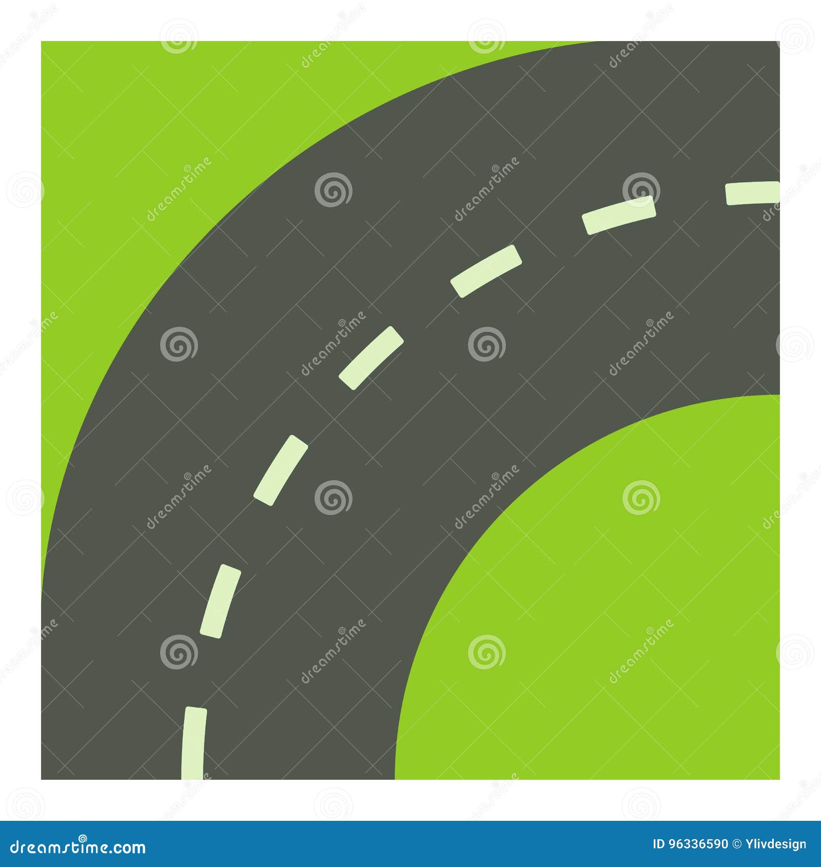 Turn icon, cartoon style stock vector. Illustration of direction - 96336590