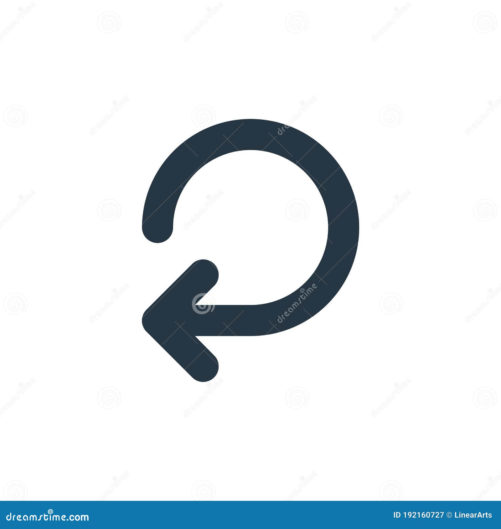 Turn Icon Vector from Arrows Concept. Thin Line Illustration of Turn ...
