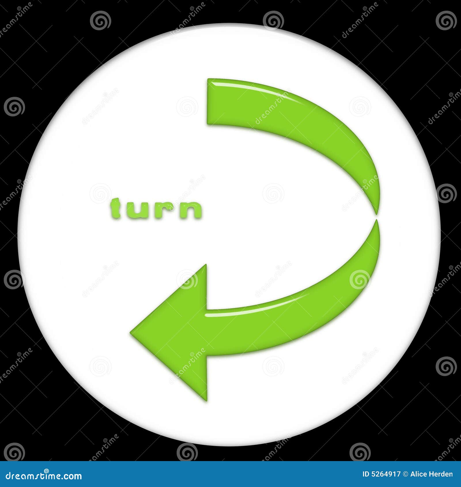 Turn left stock illustration. Illustration of actions - 5264917